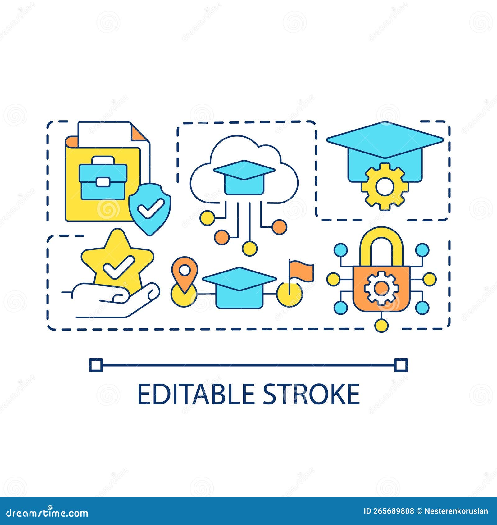 Training for Employees Concept Icon Stock Illustration - Illustration ...