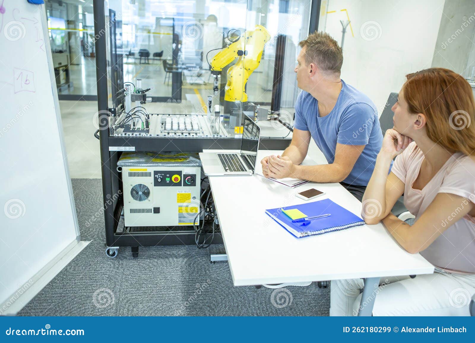 Training for Industrial Robots Stock Image - Image of automated ...