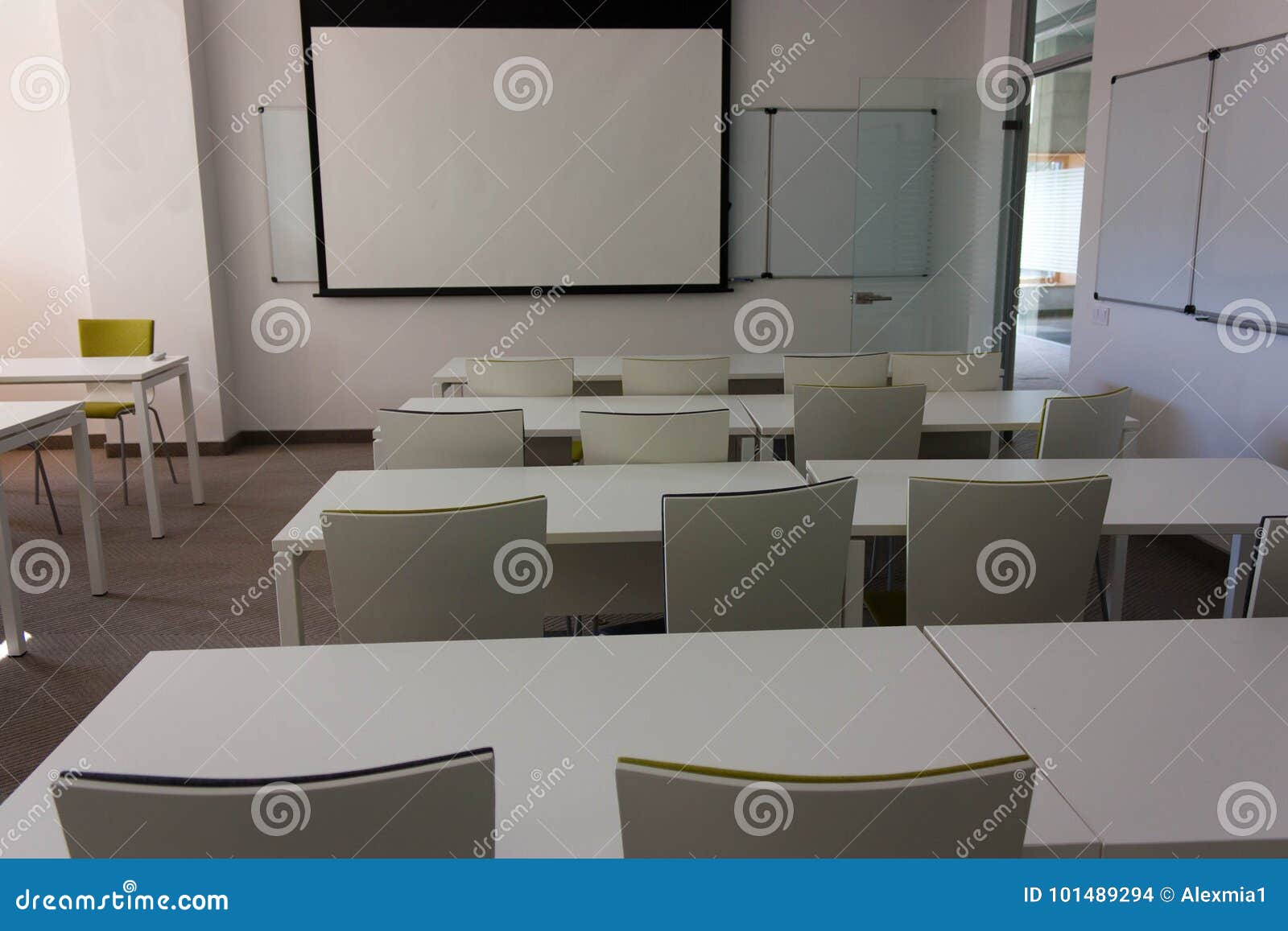 Training Empty Cabinet, Class for Students with a Board on the W Stock ...