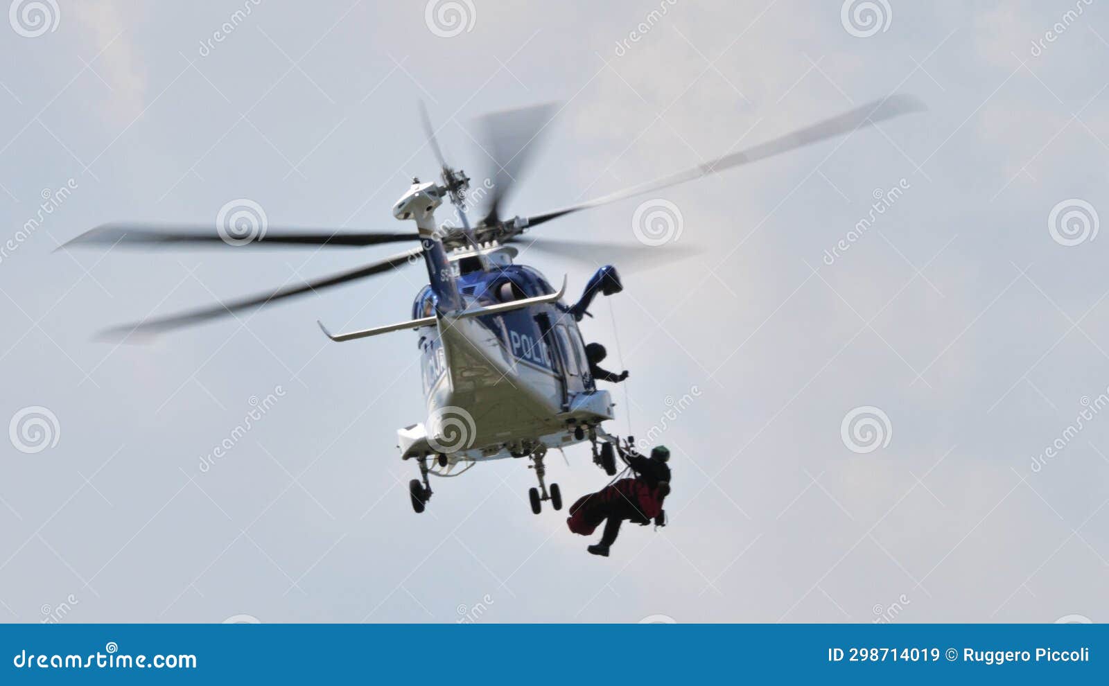 Training Exercise in Progress - Police Helicopter Activity Editorial ...