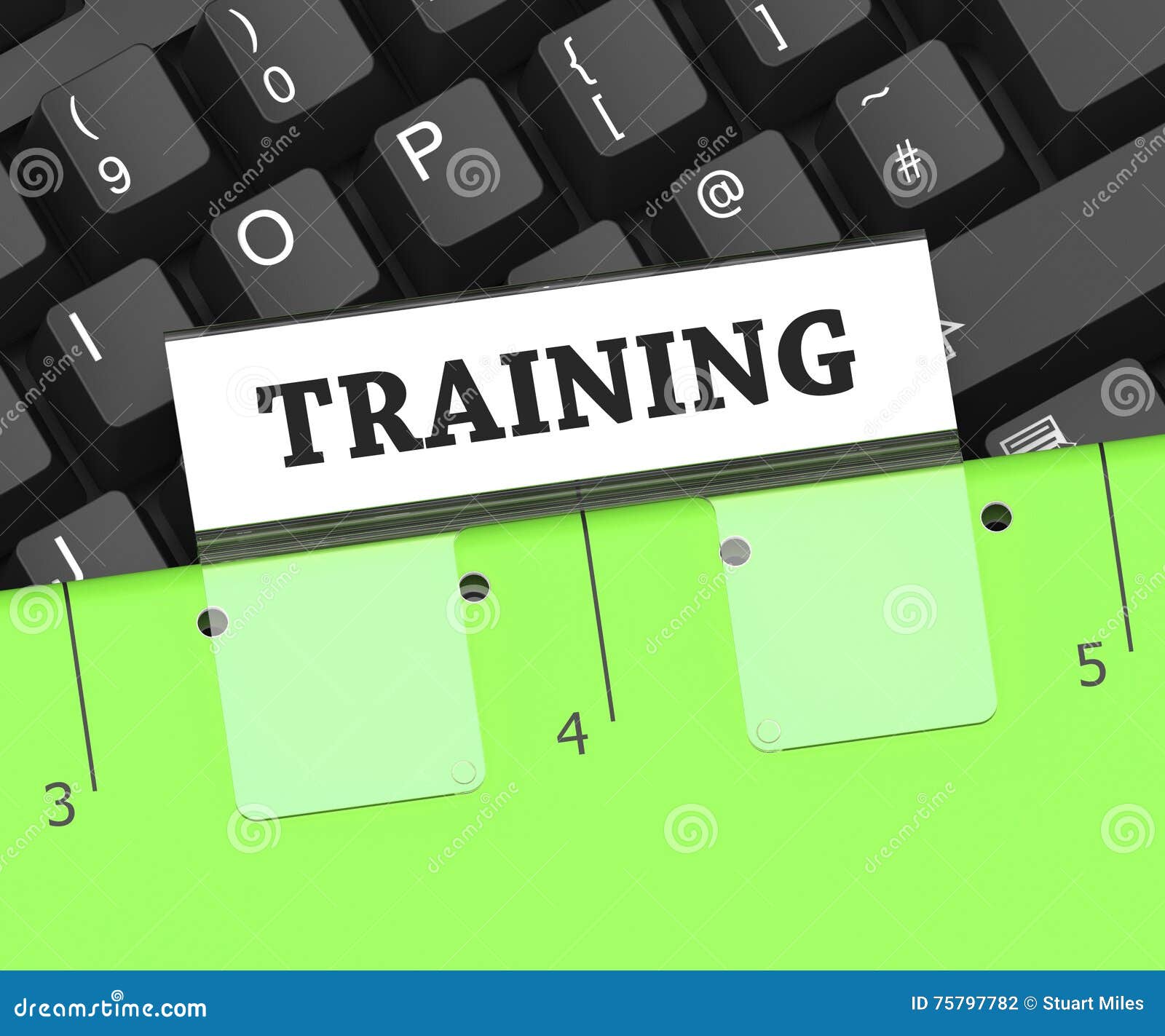 Training File Indicates Folder Organized and Learn 3d Rendering Stock ...