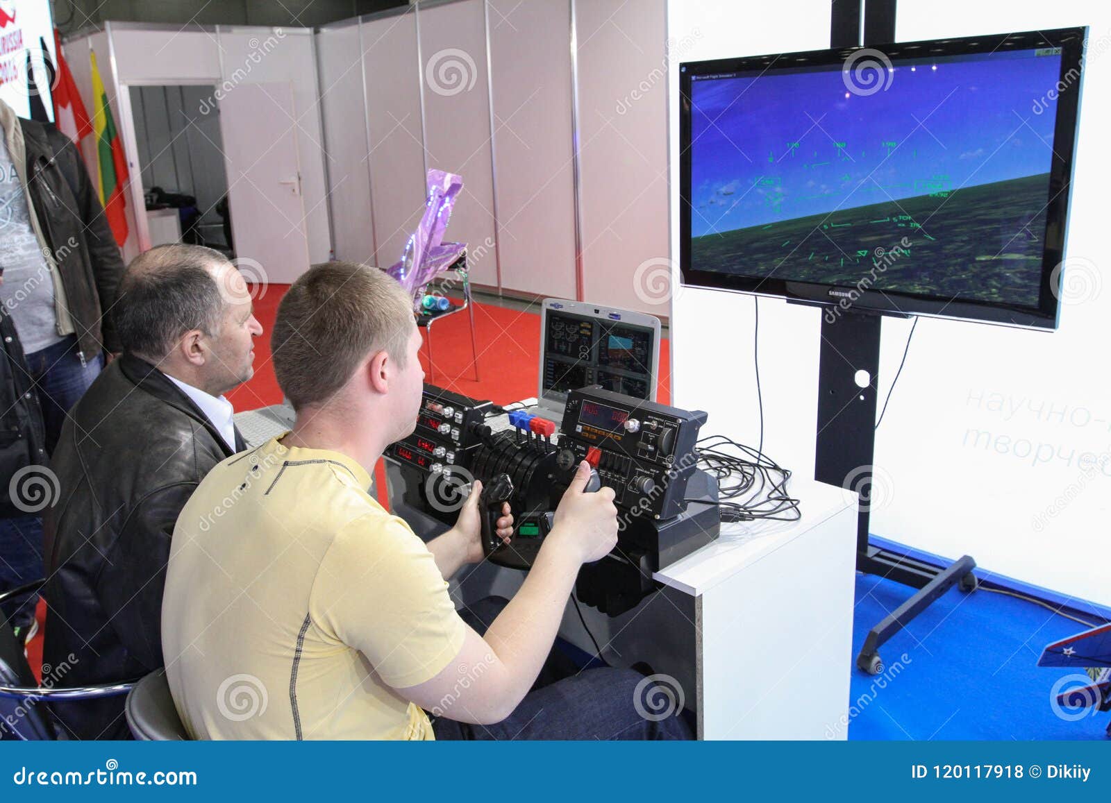 Training on the Flight Simulator Editorial Stock Photo - Image of ...