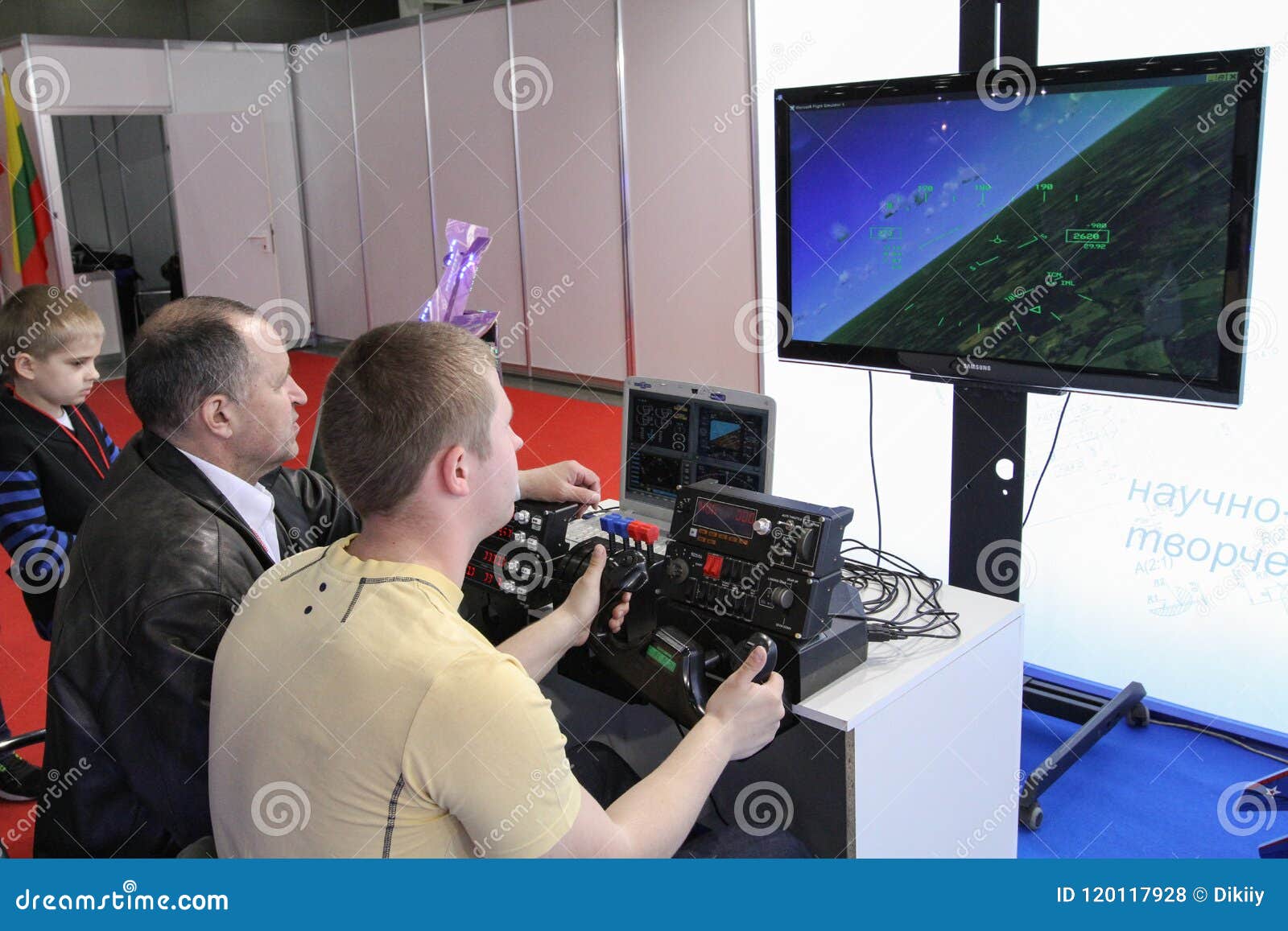 Training on the Flight Simulator Editorial Stock Photo - Image of ...
