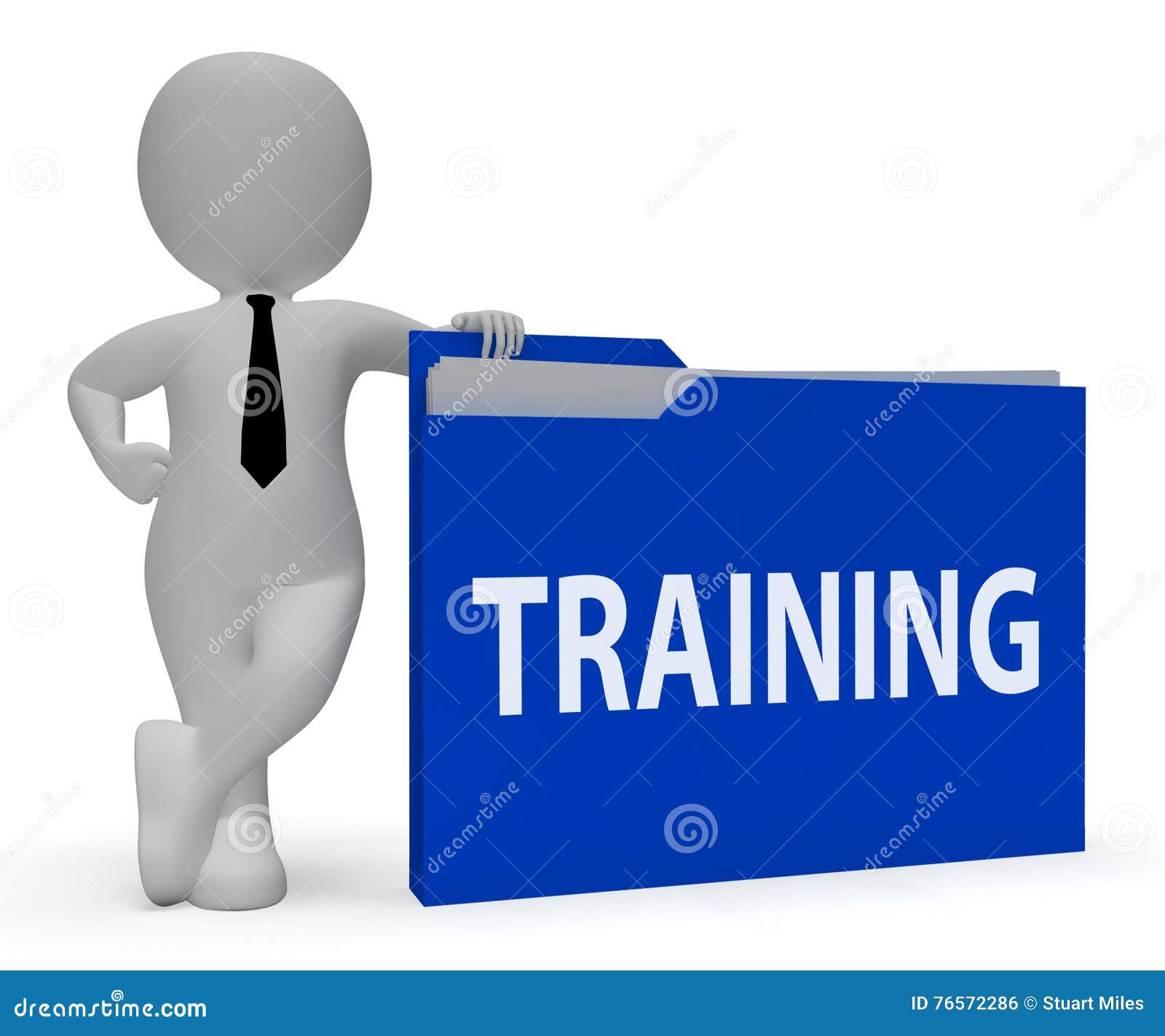 Training Folder Represents Folders Correspondence and Coaching 3d ...