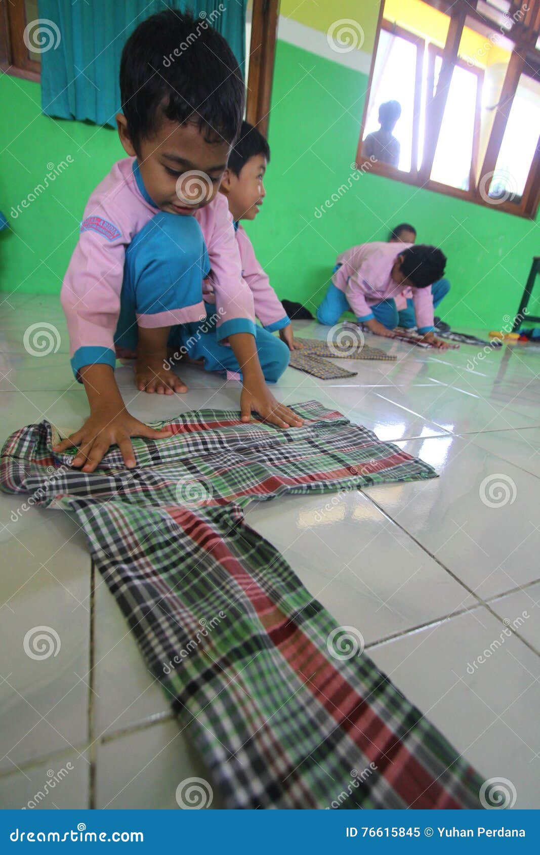 Training Folding Clothes editorial image. Image of fold - 76615845