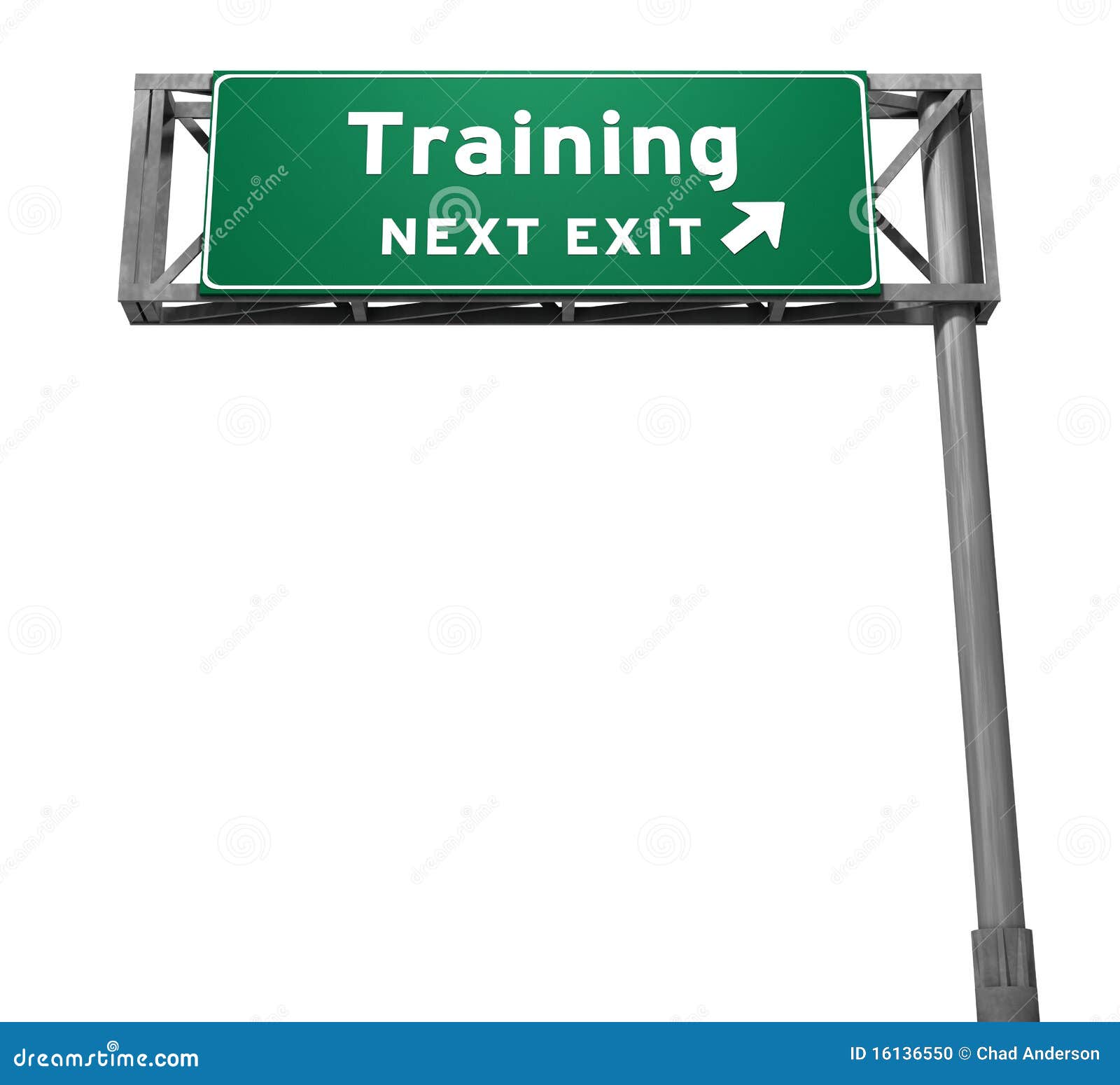 Training - Freeway Exit Sign Stock Photo - Image of next, opportunity ...
