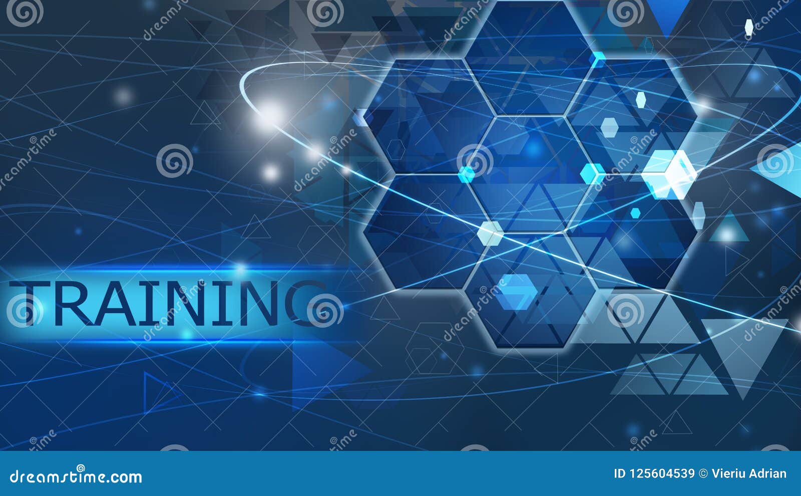 Training Future Background Abstract Blue Concept Solution Stock ...