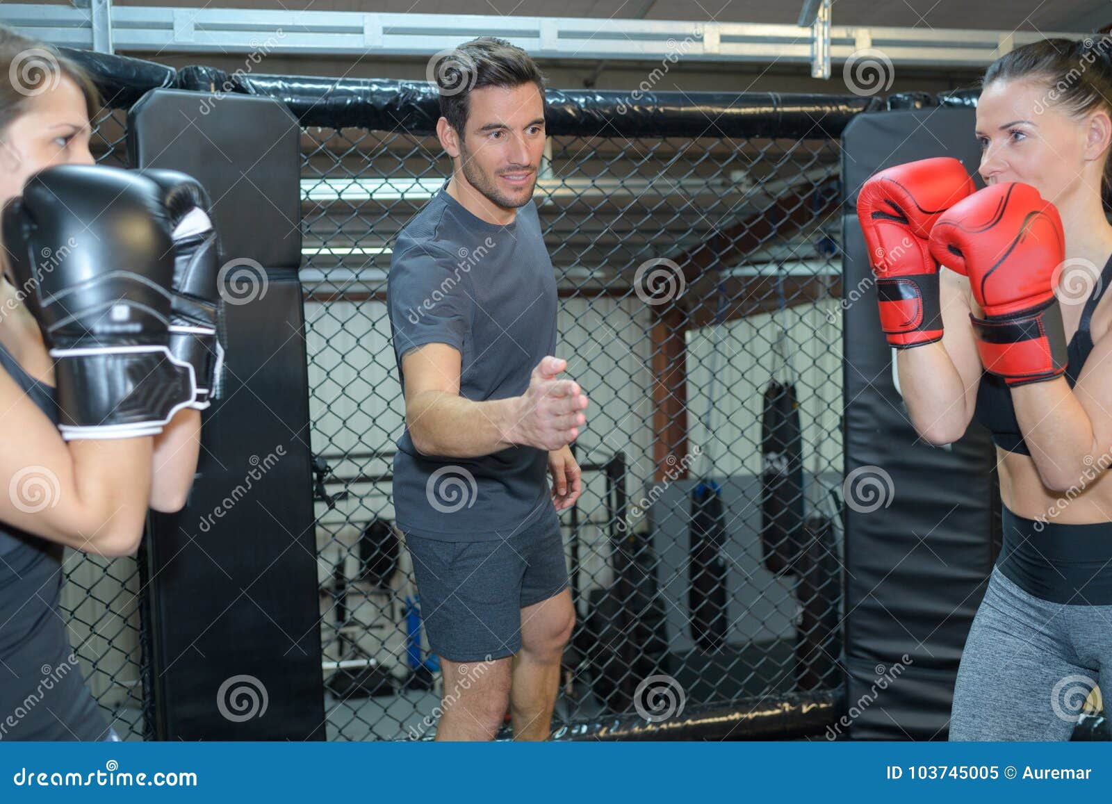 Training girl with coach stock image. Image of hand - 103745005
