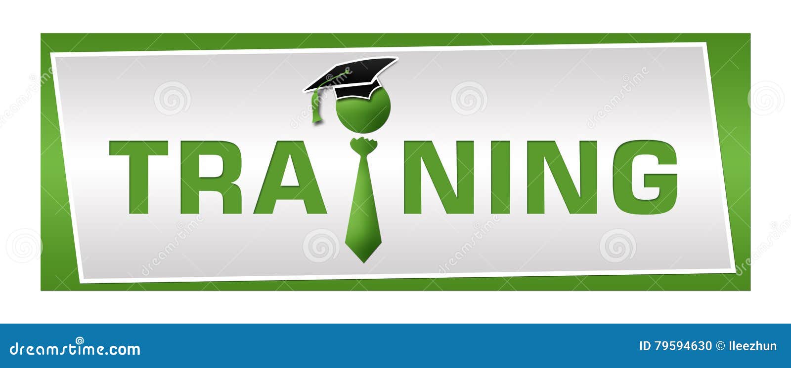 Training Green Horizontal Block Stock Illustration - Illustration of ...