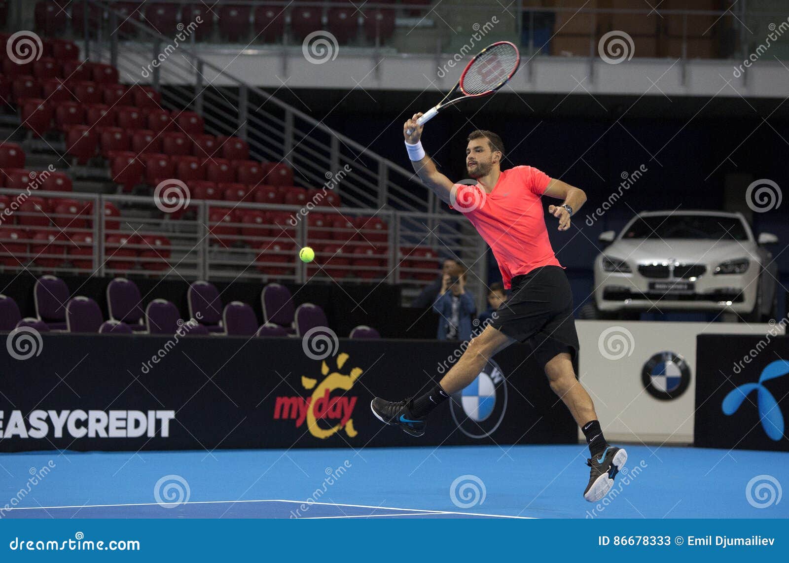 Training on Grigor Dimitrov Editorial Stock Photo - Image of return ...