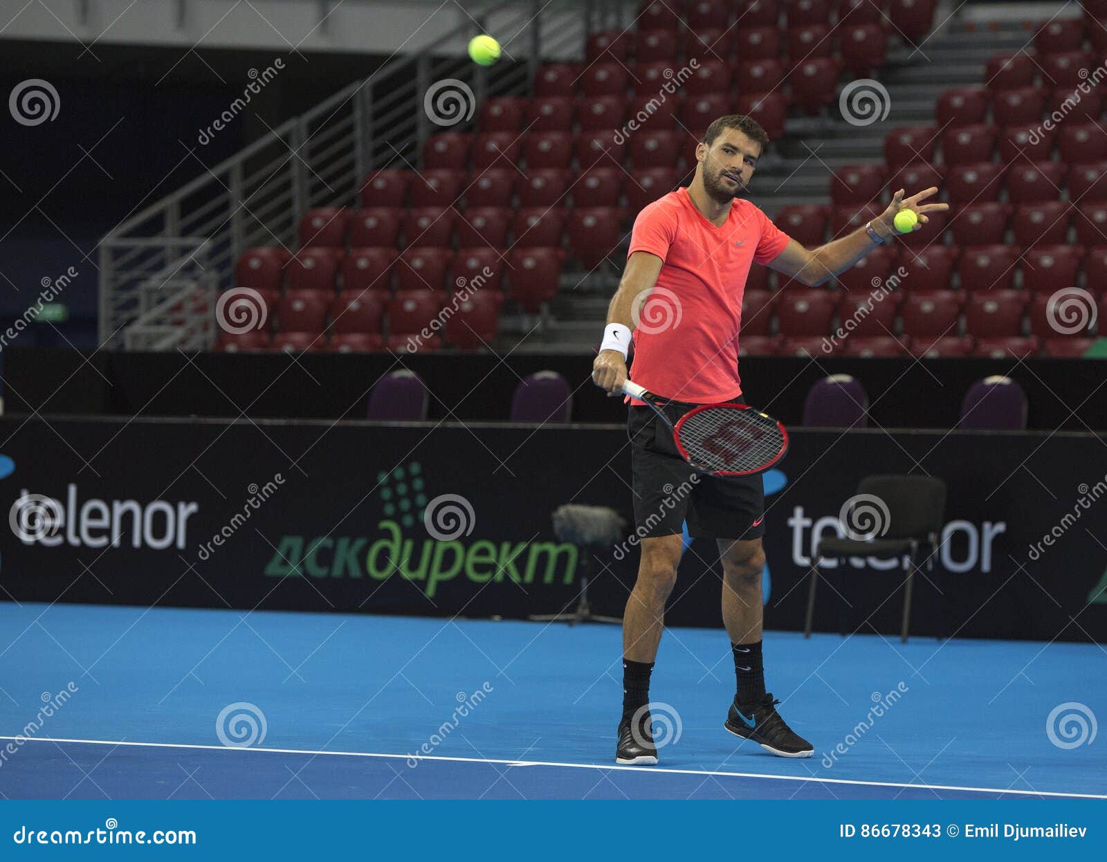 Training on Grigor Dimitrov Editorial Stock Photo - Image of armeec ...