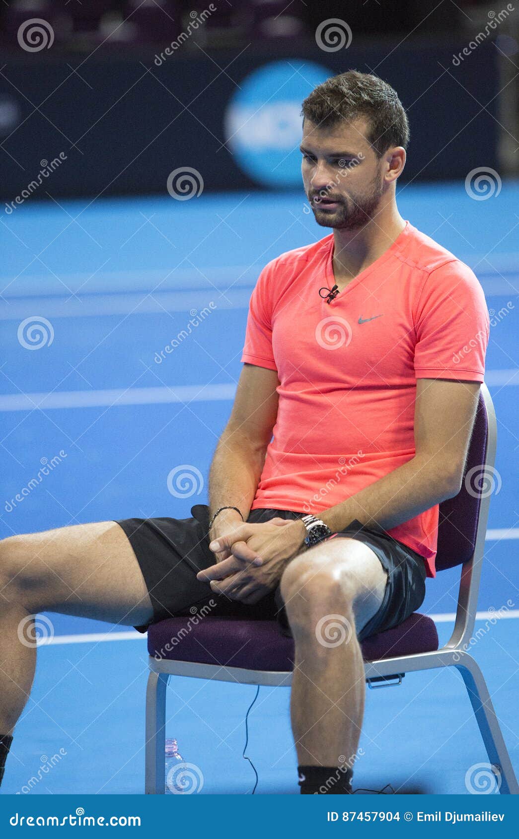 Training on Grigor Dimitrov Editorial Stock Image - Image of health ...