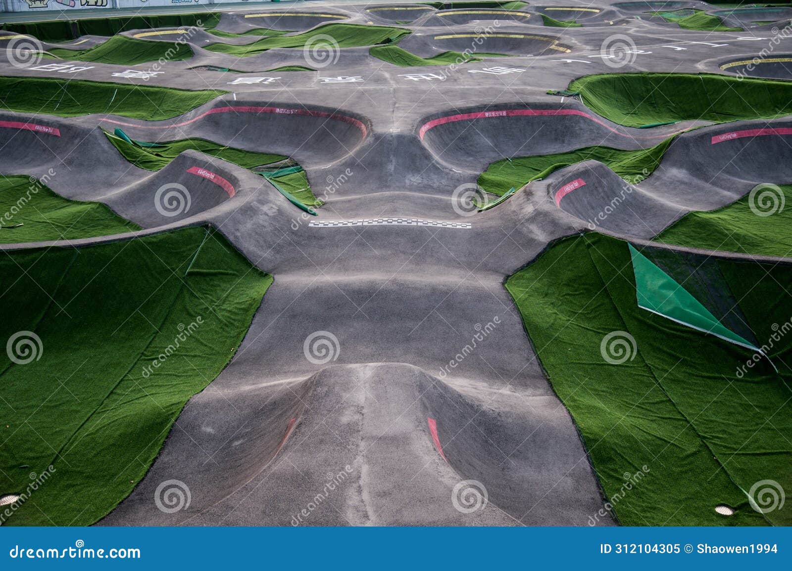 Training Ground for Mountain Bikes Stock Image - Image of bike, ground ...