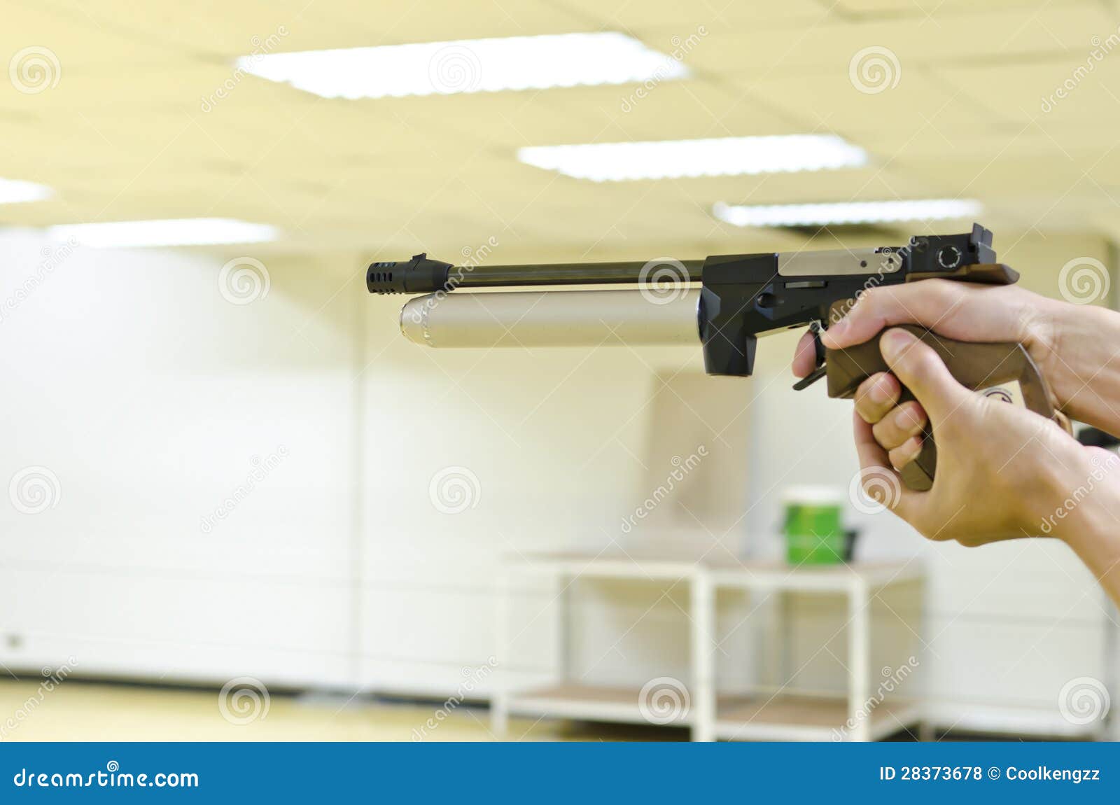 Training gun aim to target stock photo. Image of hobbies - 28373678