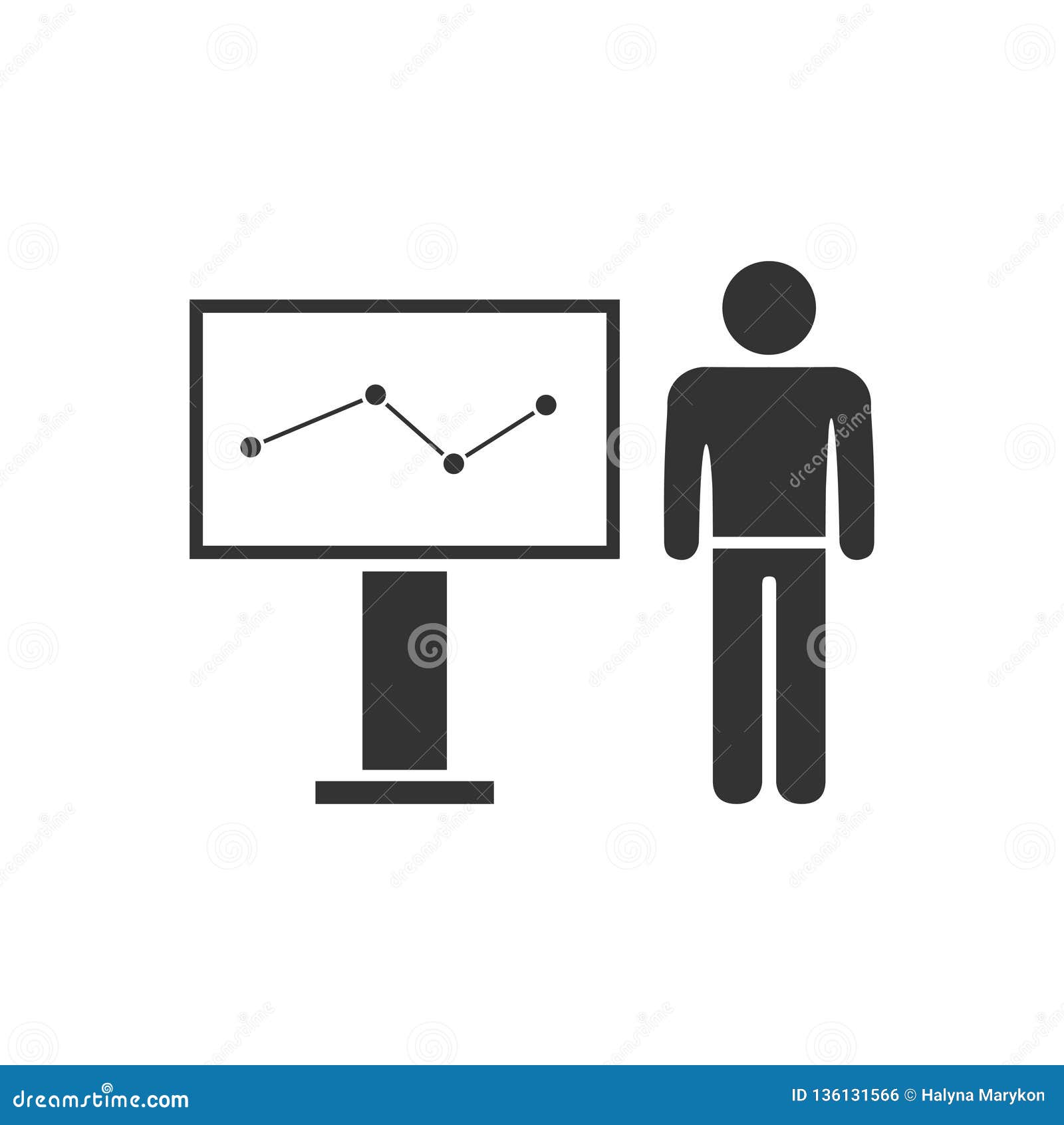 Training icon flat stock vector. Illustration of background - 136131566