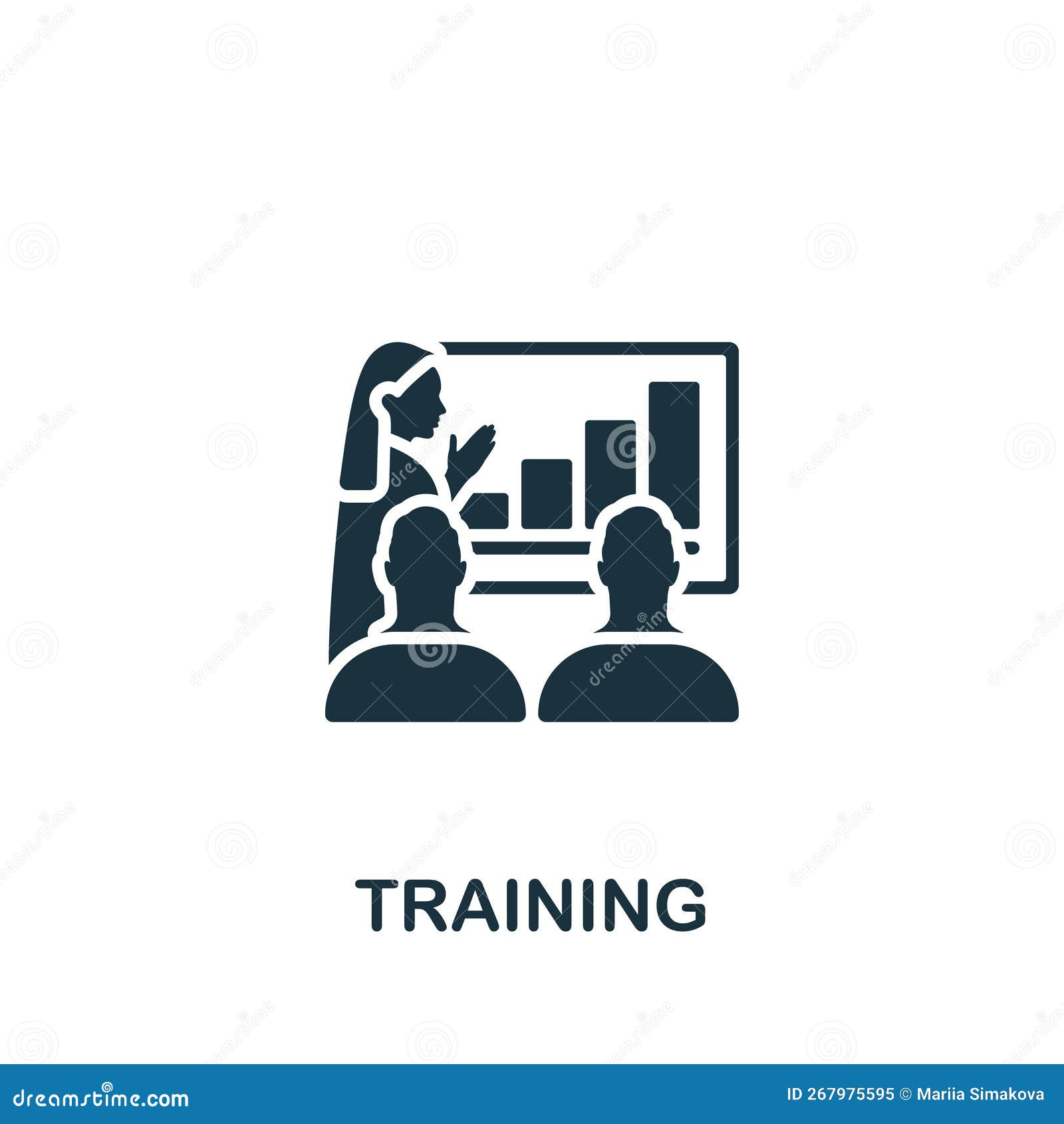 Training Icon. Monochrome Simple Sign from Collaboration Collection ...