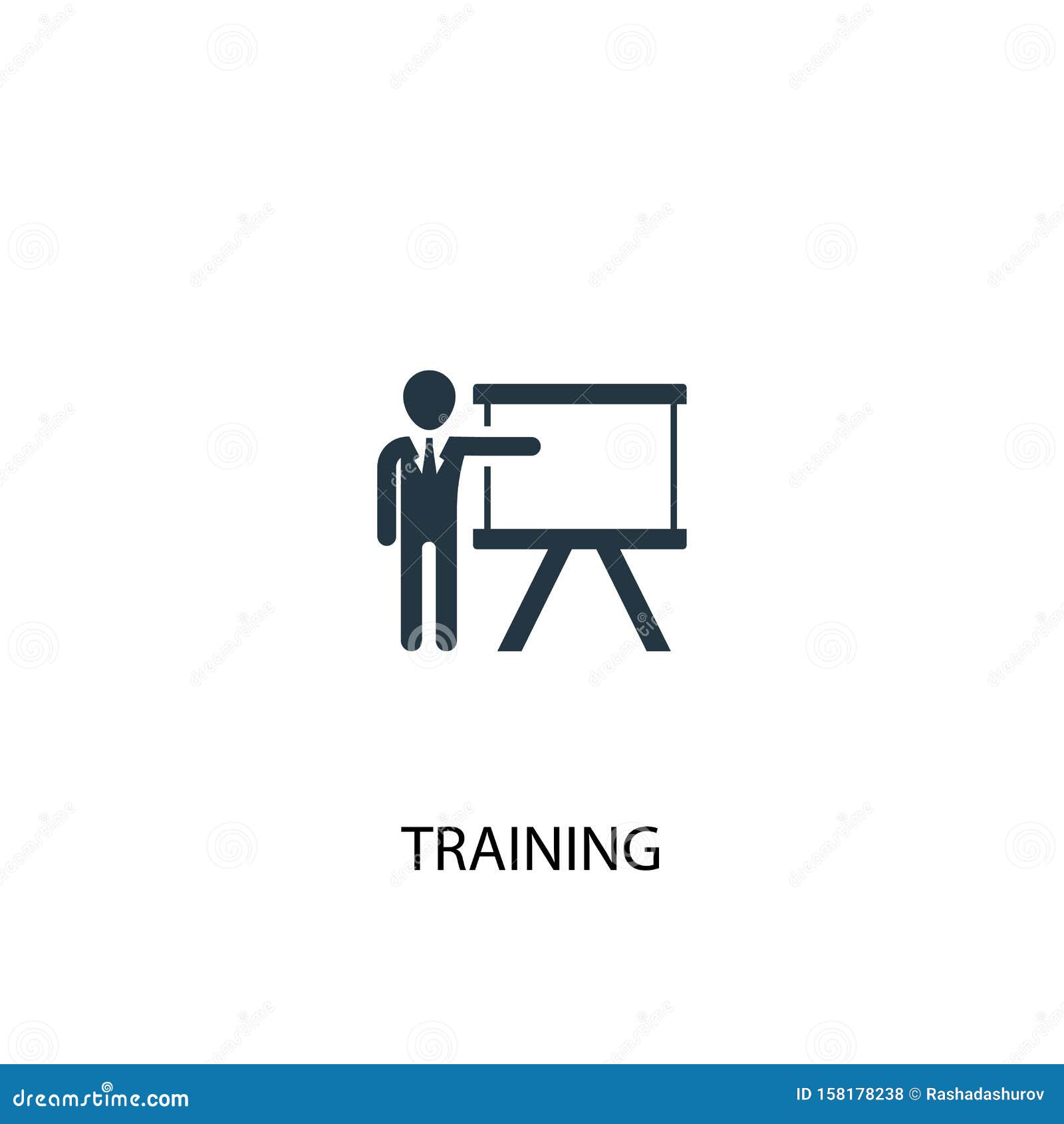 Training Icon. Simple Element Stock Vector - Illustration of training ...