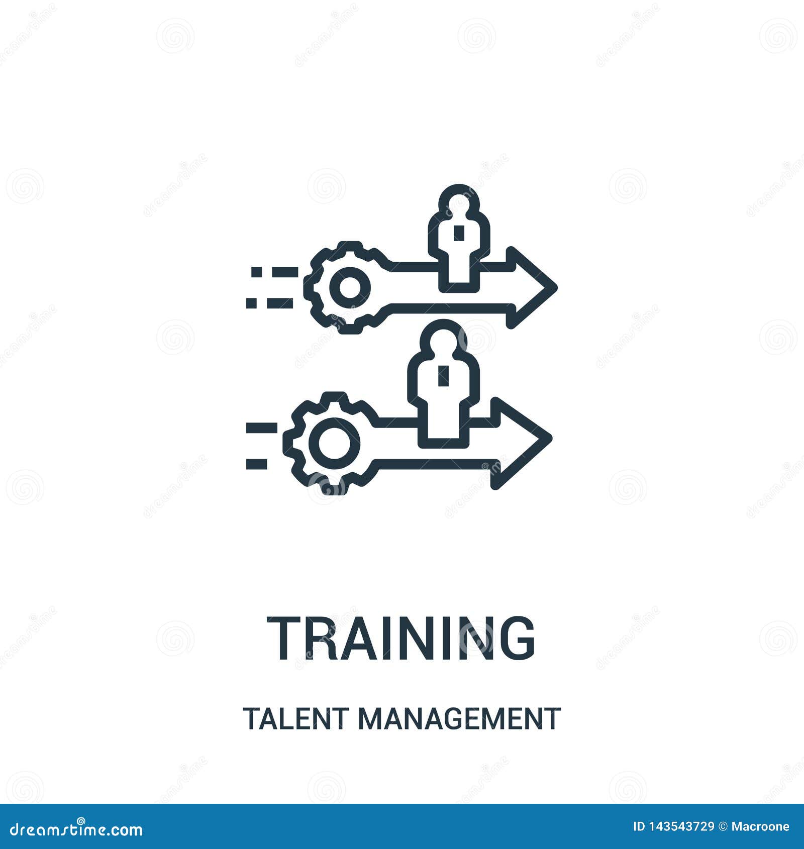 Training Icon Vector from Talent Management Collection. Thin Line ...