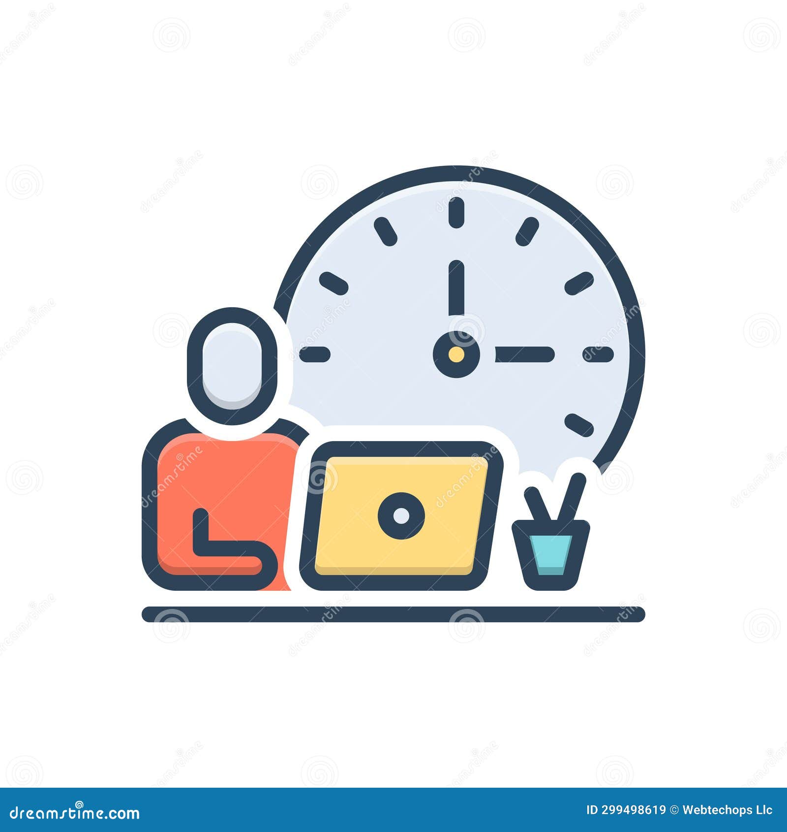 Color Illustration Icon for Training, Work and Office Stock Vector ...