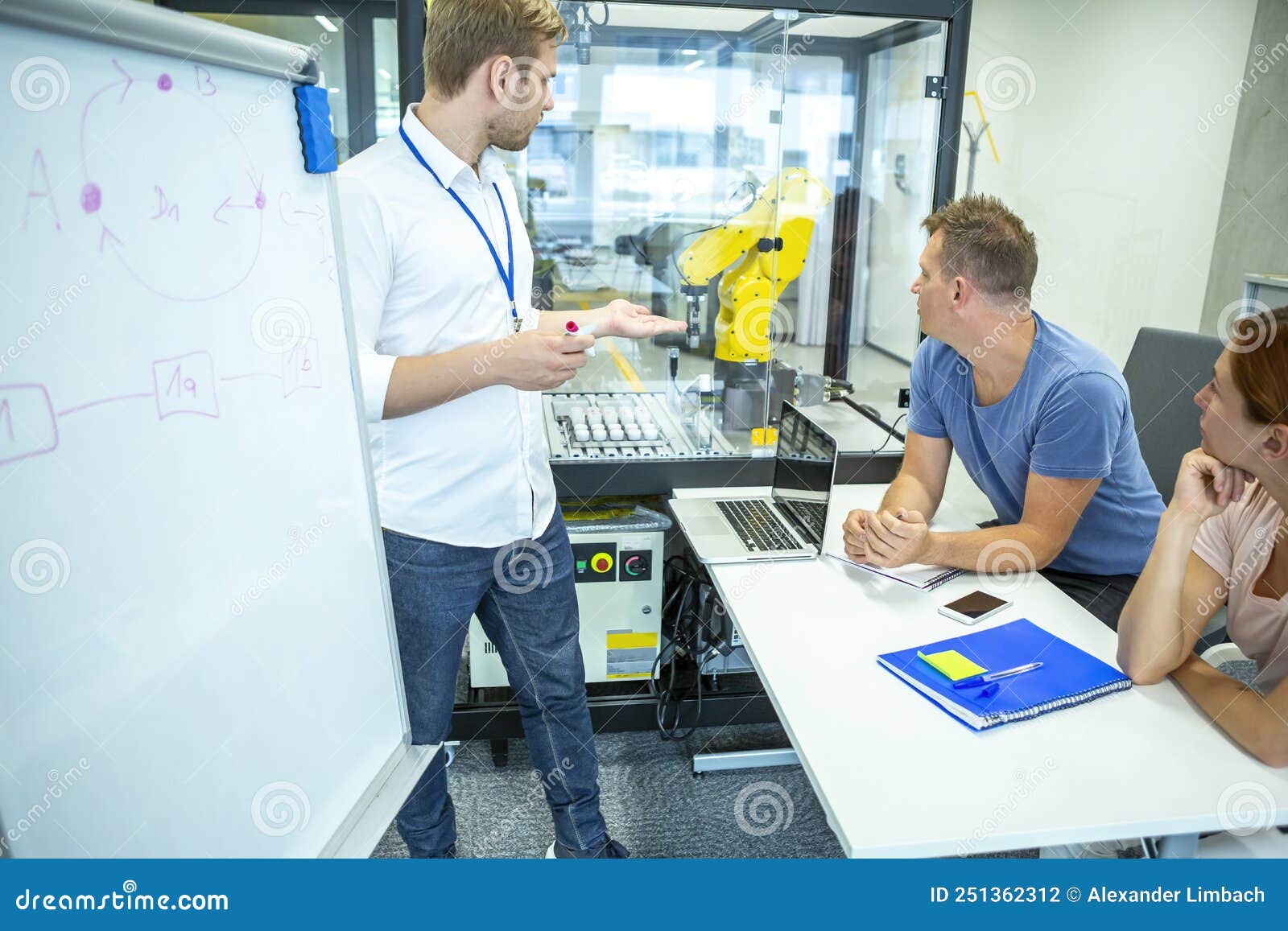 Training for Industrial Robots Stock Photo - Image of construction ...