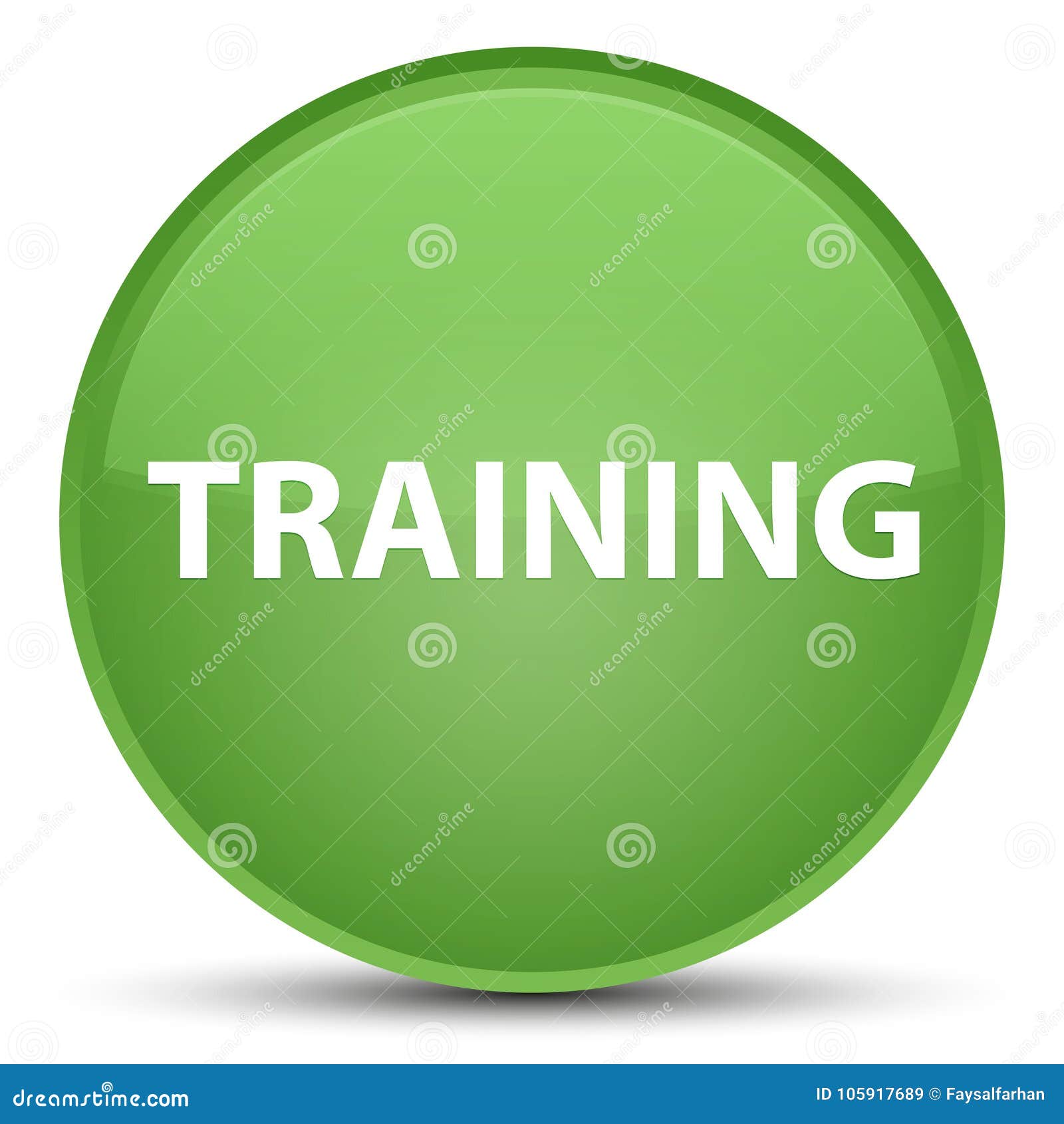 Training Special Soft Green Round Button Stock Illustration ...