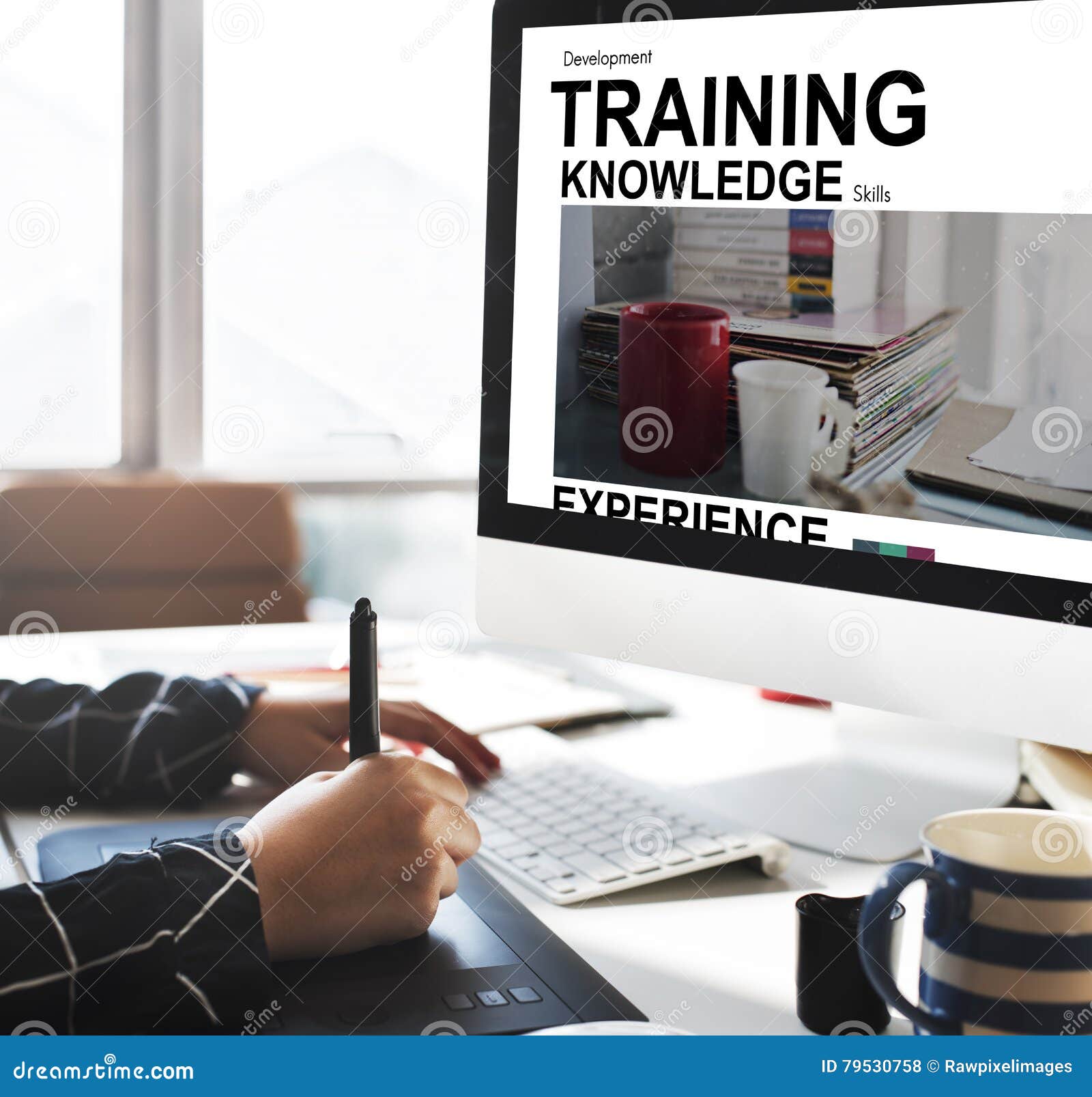 Training Knowledge Skills Experience Cup Words Concept Stock Photo ...