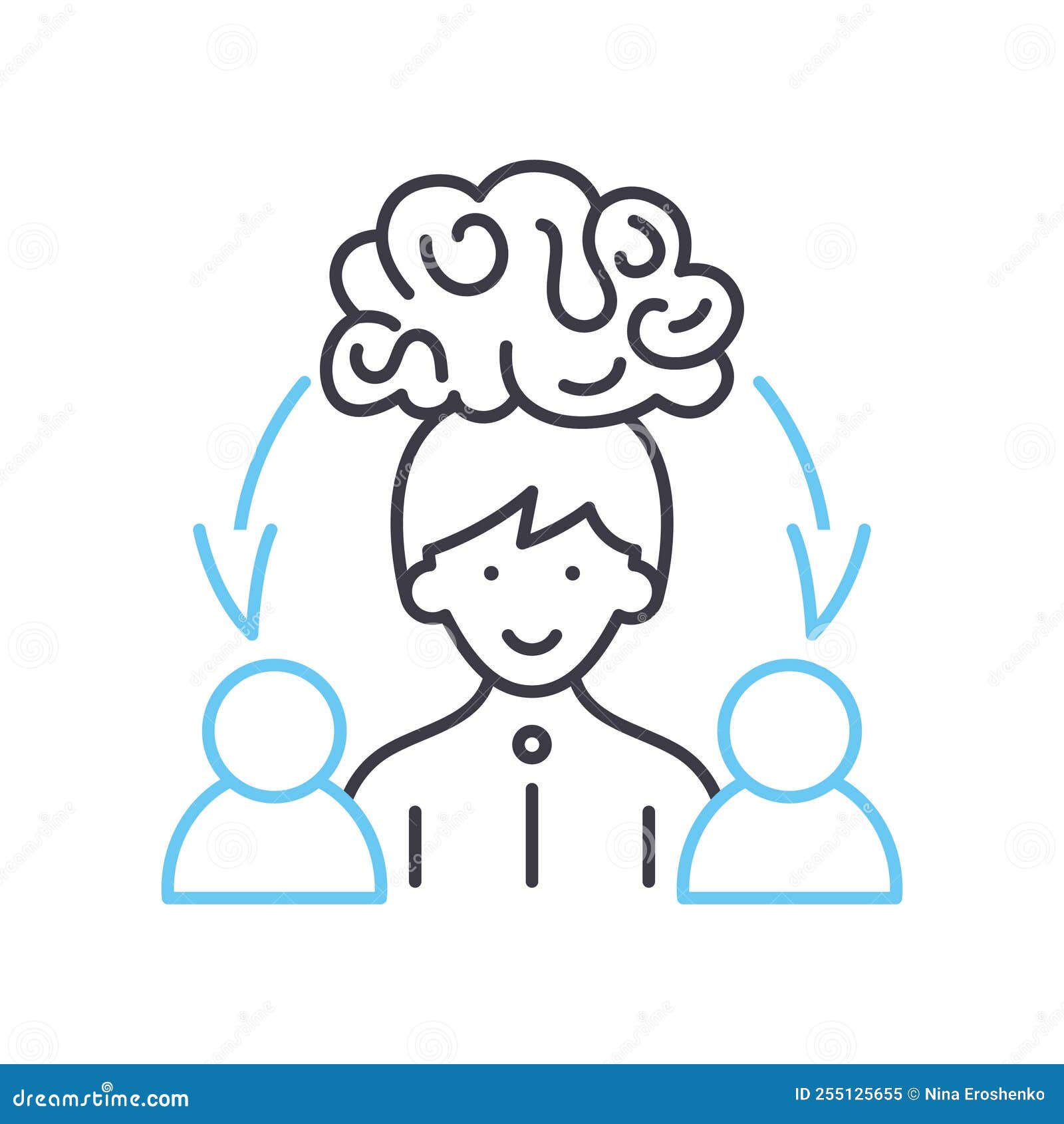 Training Line Icon, Outline Symbol, Vector Illustration, Concept Sign ...