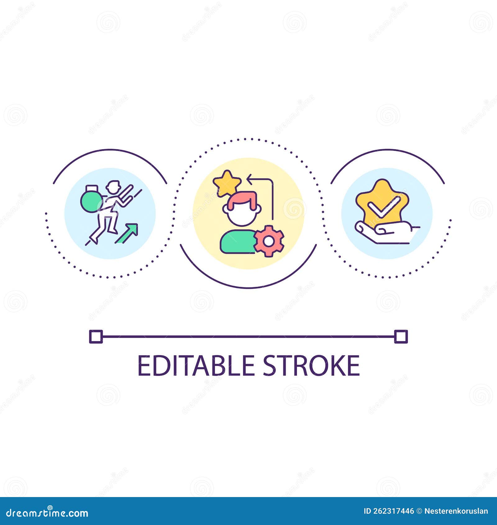 Training loop concept icon stock vector. Illustration of logo - 262317446