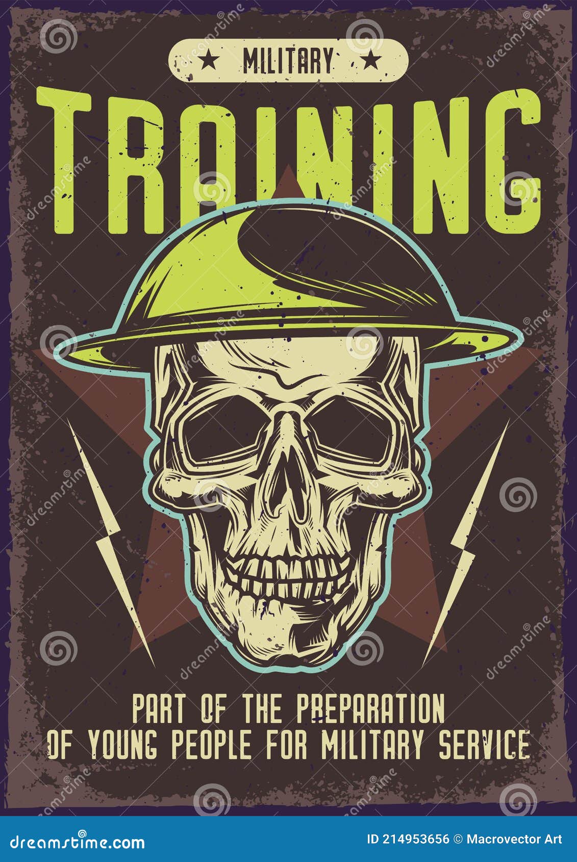 Training for Military Flyer Design Stock Vector - Illustration of ...