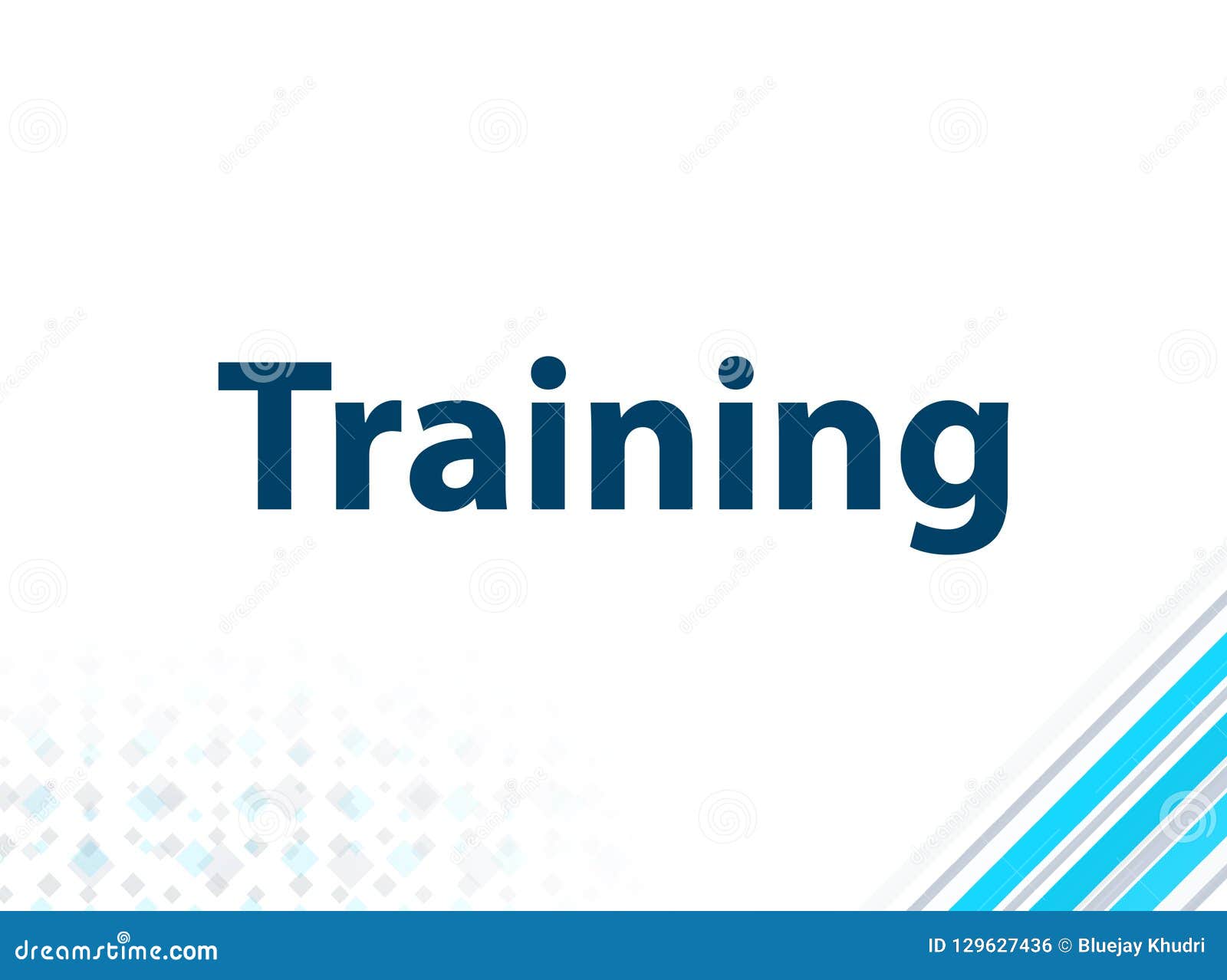 Training Modern Flat Design Blue Abstract Background Stock Illustration ...