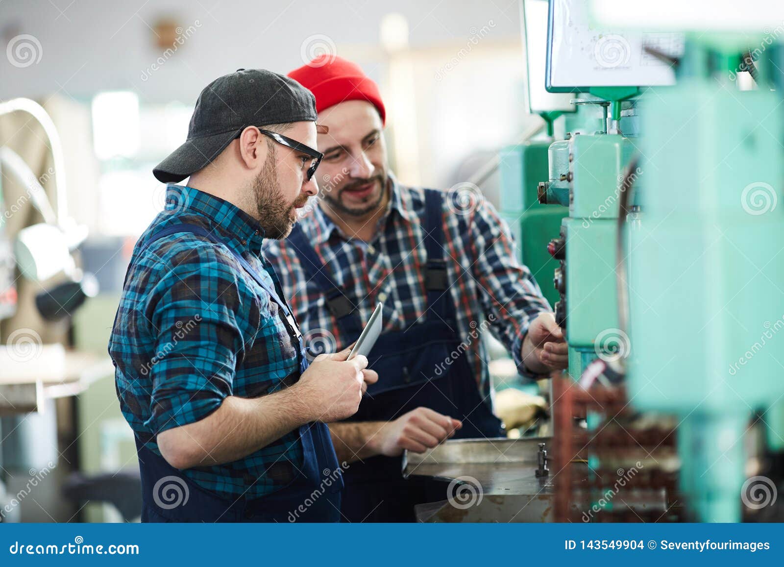 Training New Worker stock photo. Image of employee, bearded - 143549904