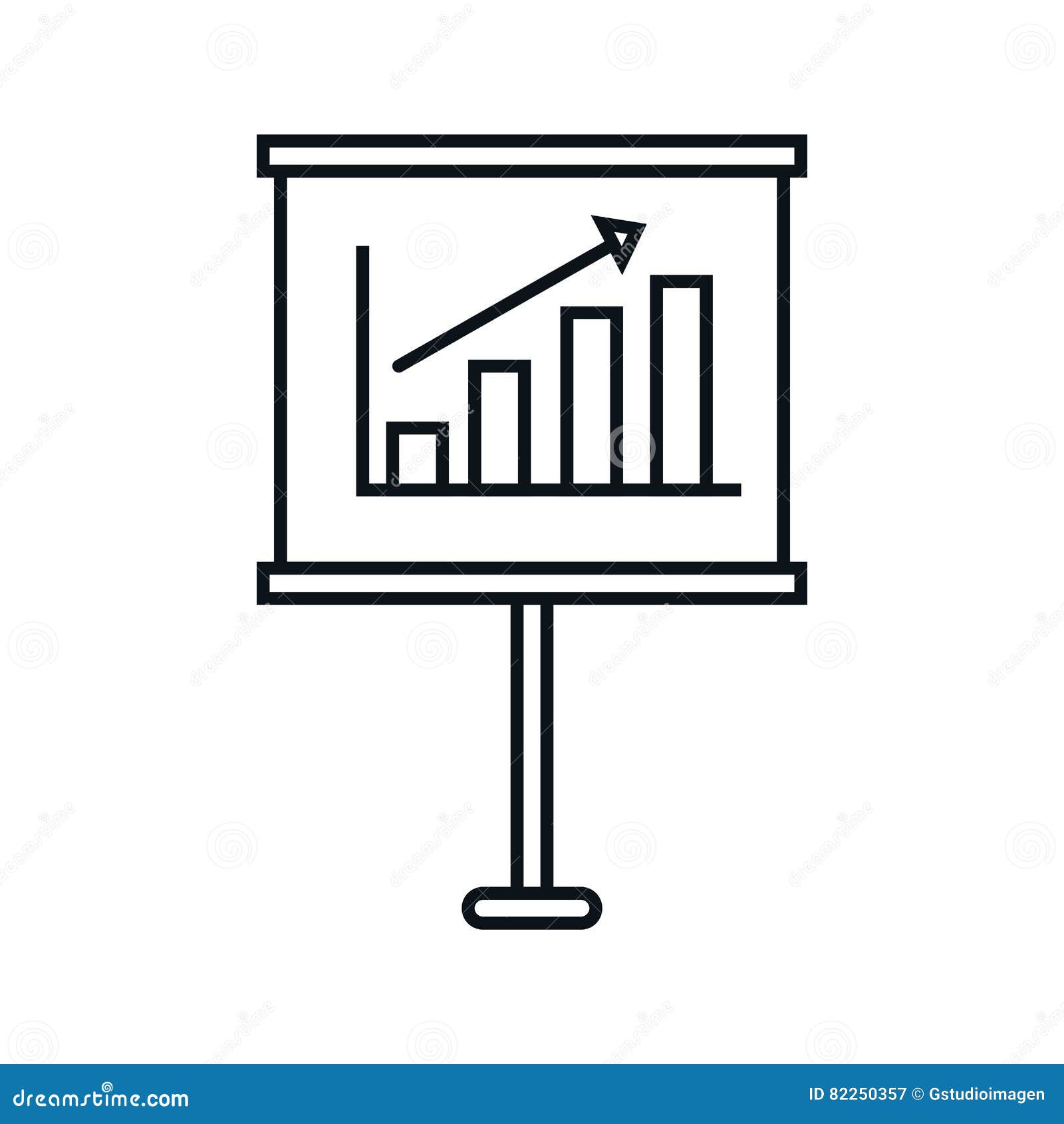 Training Paper Board Isolated Icon Stock Illustration - Illustration of ...