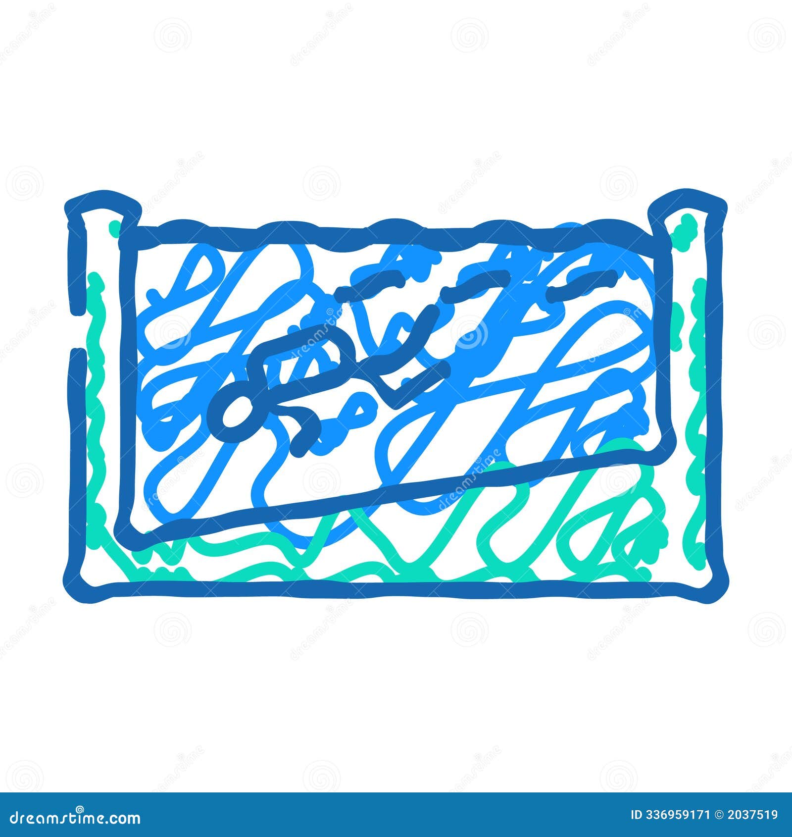 Training in the Pool Icon Doodle Illustration Stock Vector ...