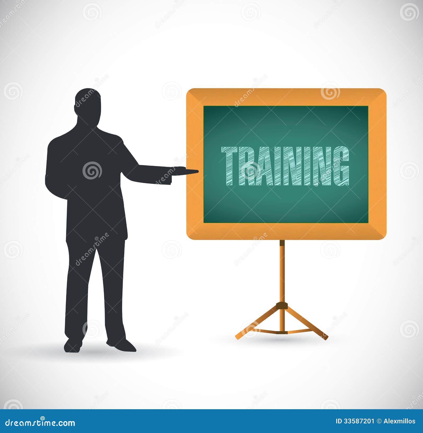 Training Presentation Concept Illustration Design Stock Illustration ...