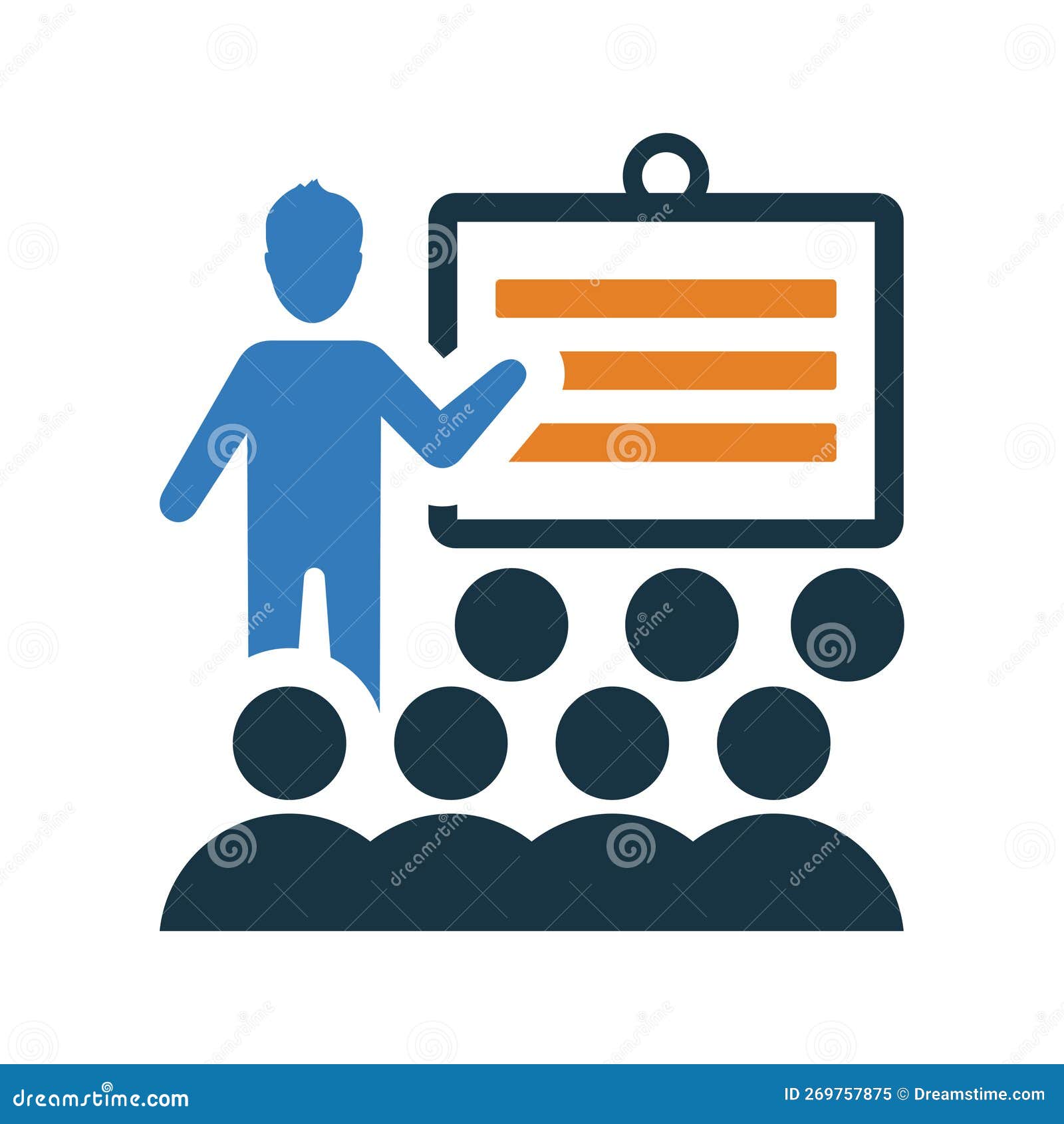Training, Presentation Icon Stock Vector - Illustration of class ...
