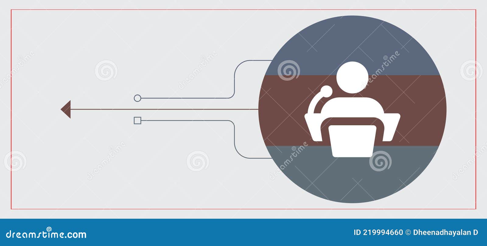 Training, Presentation Icon. Vector. Rounded Circle with Circuit Line ...