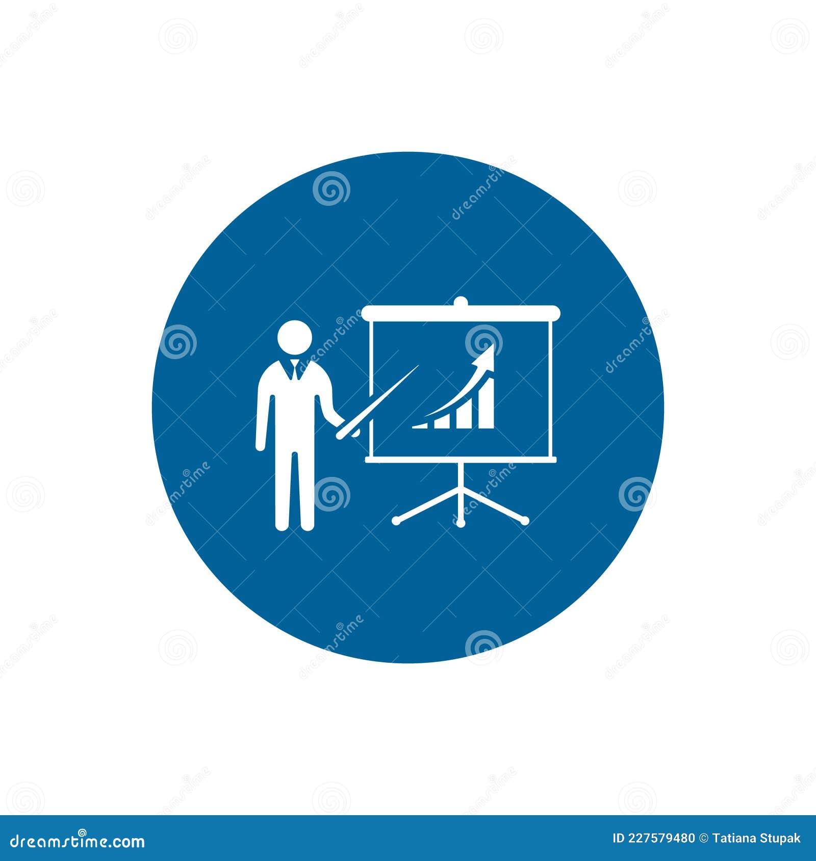 Training and Presentation, Seminar, Learning Symbol. Flat Vector ...
