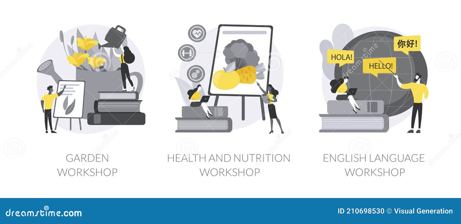 Training Programs Abstract Concept Vector Illustrations. Stock Vector ...