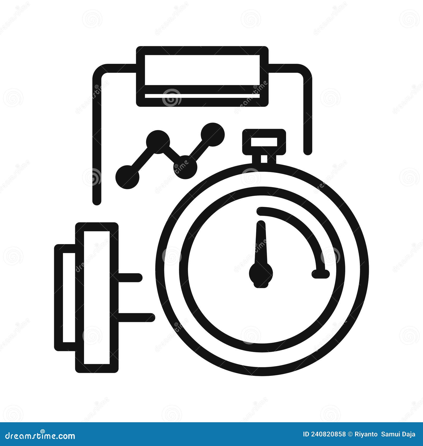 Training Progress Plan Icon Illustration Design Stock Vector ...