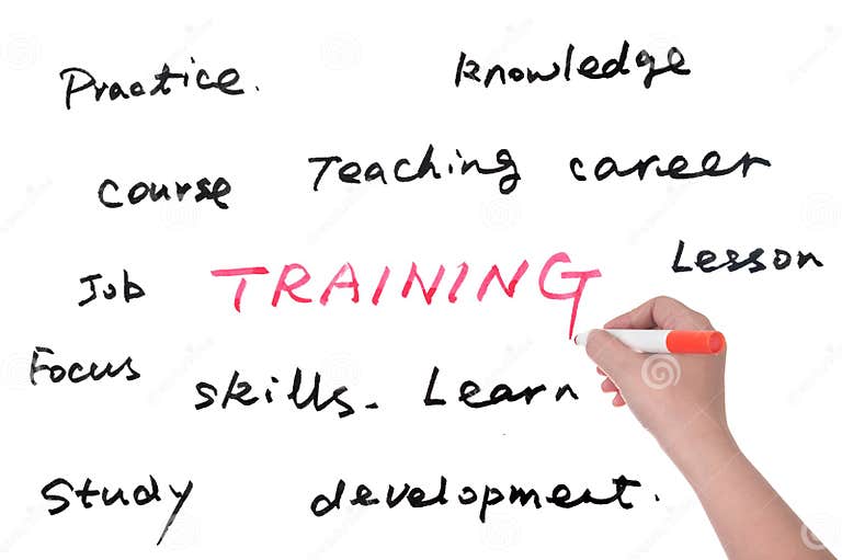 Training Related Words Group Stock Photo - Image of career, word: 43936614