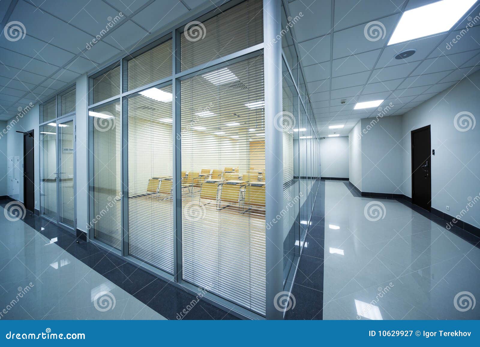 Training room stock image. Image of blind, concrete, blue - 10629927