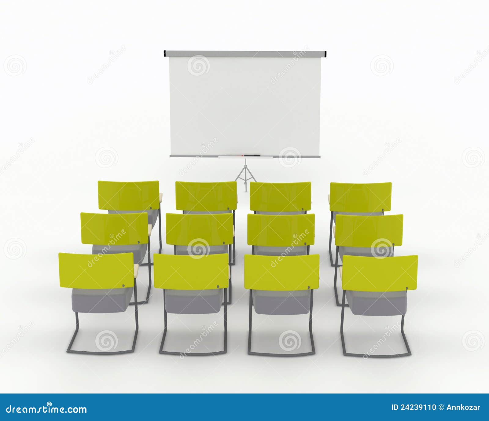 Training Room With Marker Board And Chairs Royalty-Free Stock Photo ...