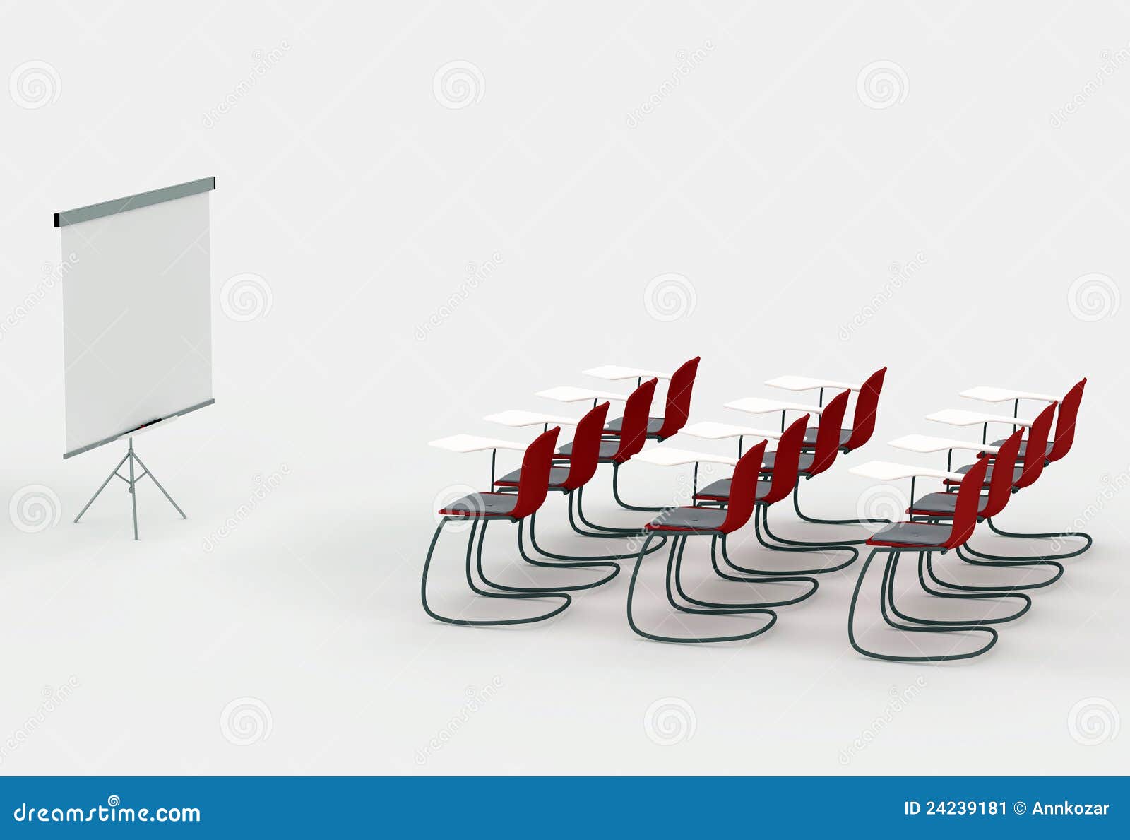 Training Room with Marker Board and Chairs Stock Image - Image of ...