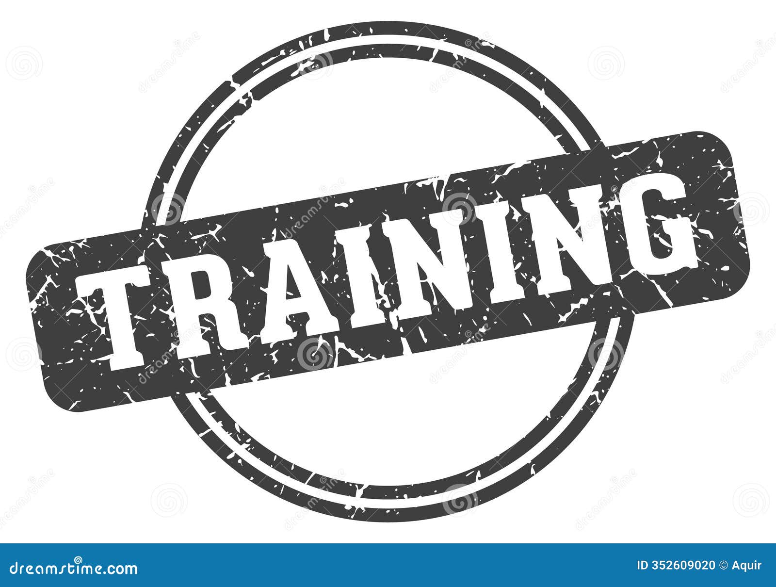 Training stamp stock illustration. Illustration of textured - 352609020
