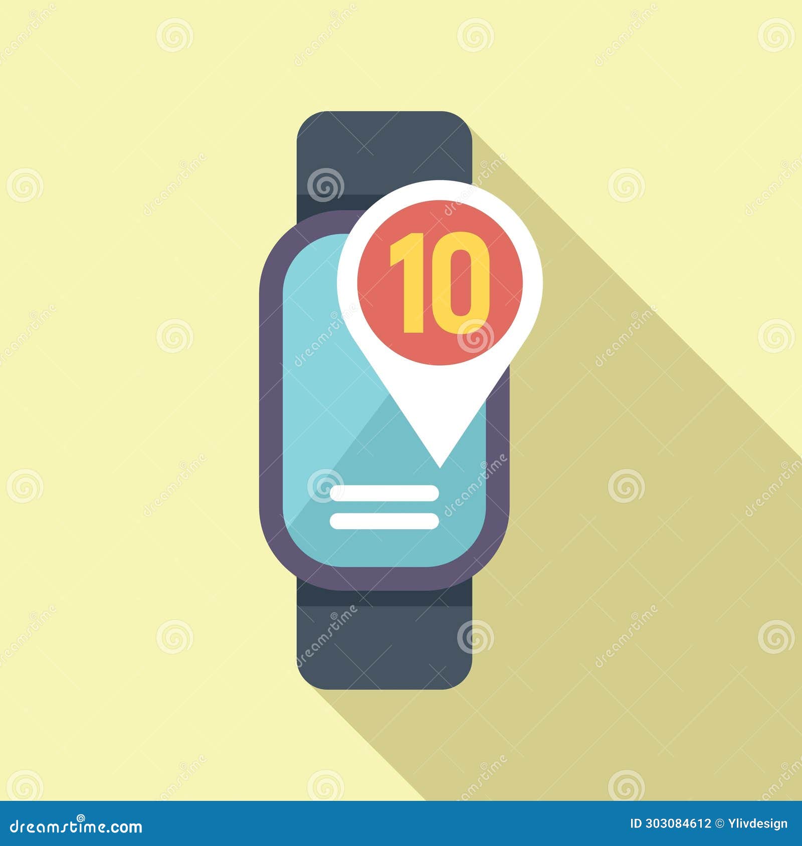 Training Runner Watch Icon Flat Vector. Exertion Graph Stock Vector ...