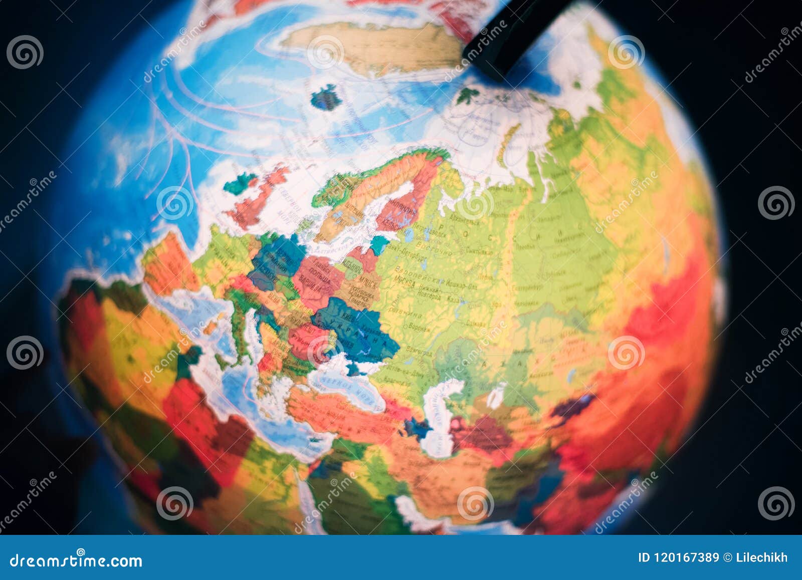 Training. School Glowing Multi-colored Globe Stock Image - Image of ...