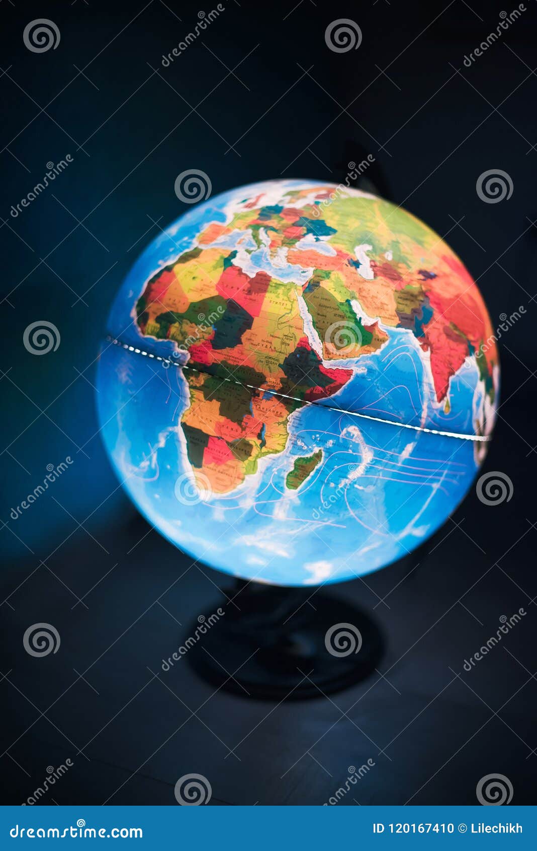 Training. School Glowing Multi-colored Globe Stock Photo - Image of ...