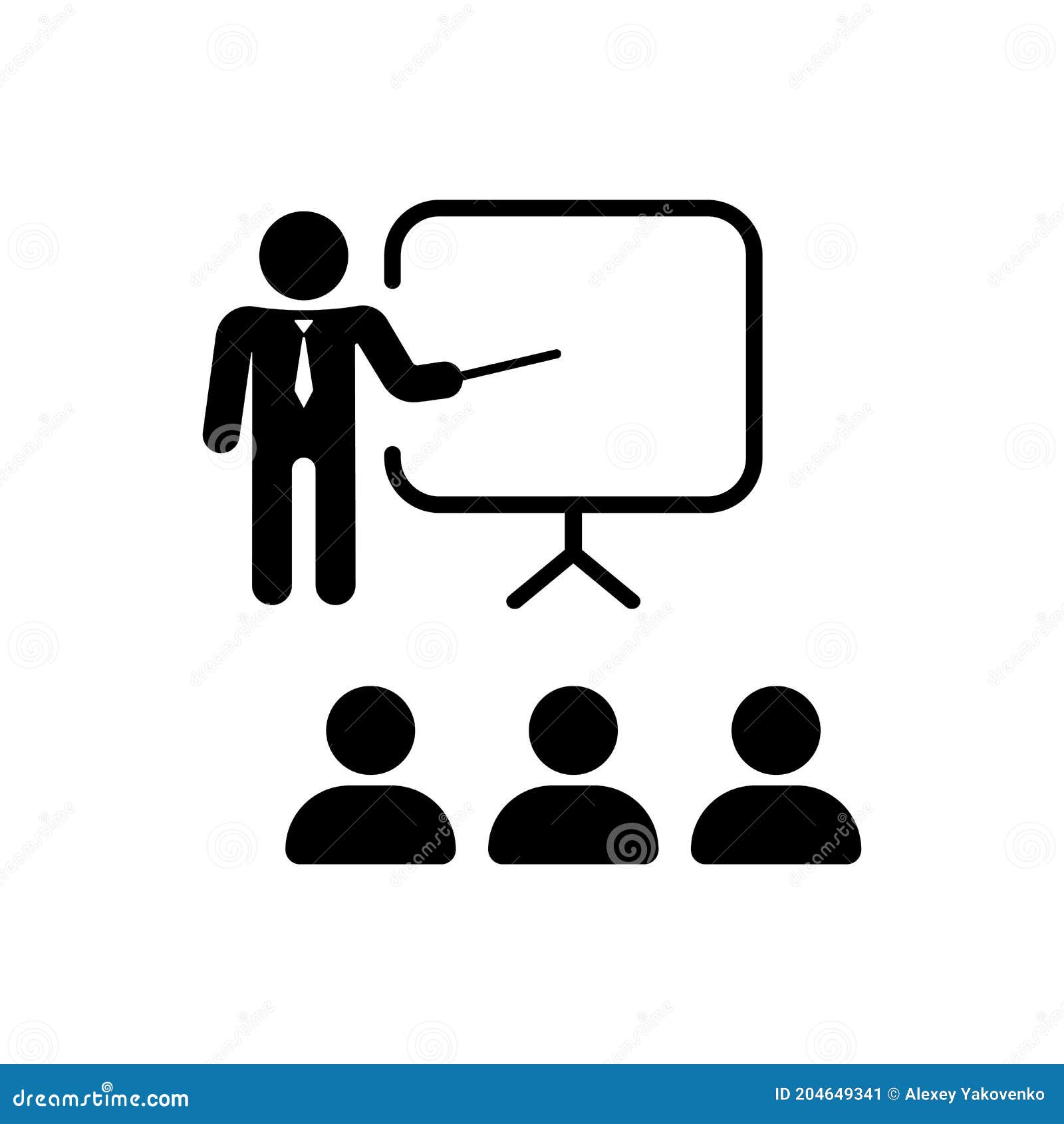 Icon Of Classroom Blackboard In Ui Colors Cartoon Vector ...
