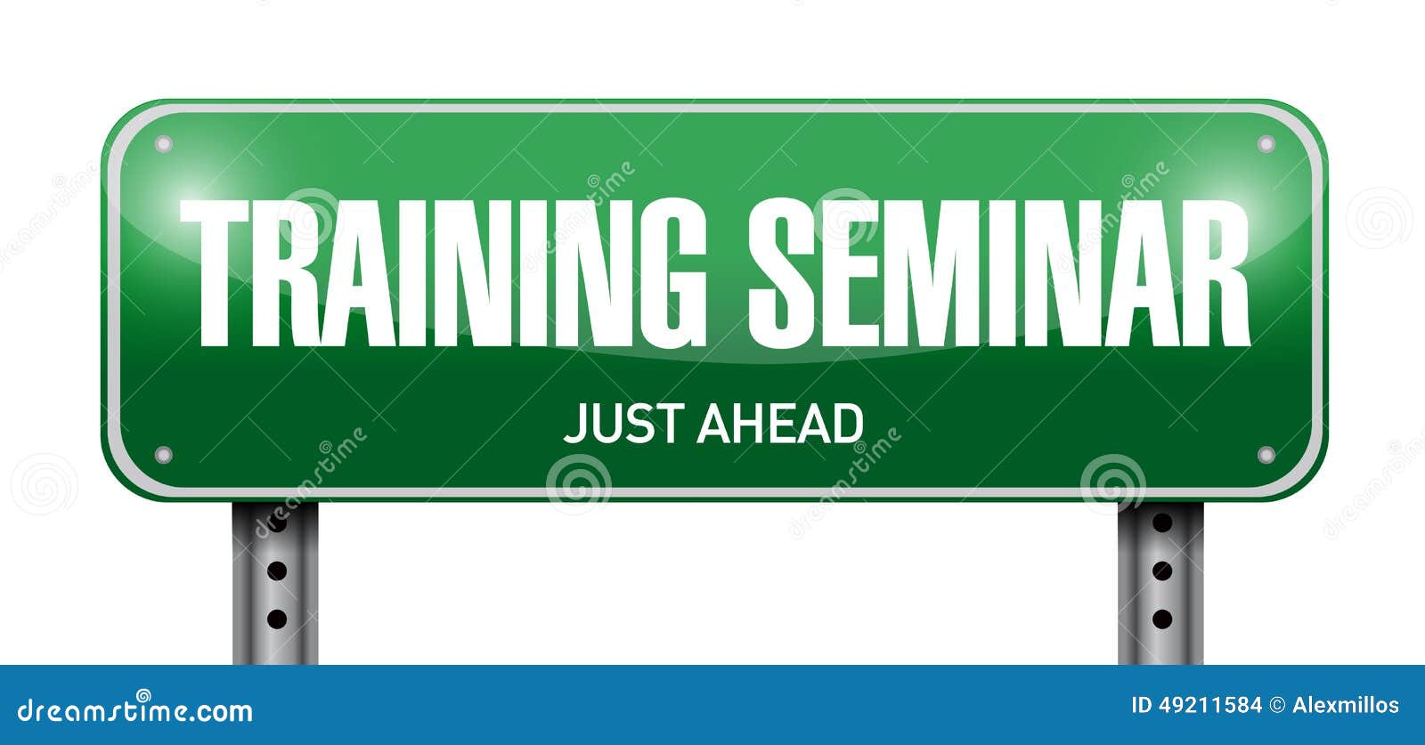 Training Seminar Road Sign Illustration Stock Photo - Image of analyze ...