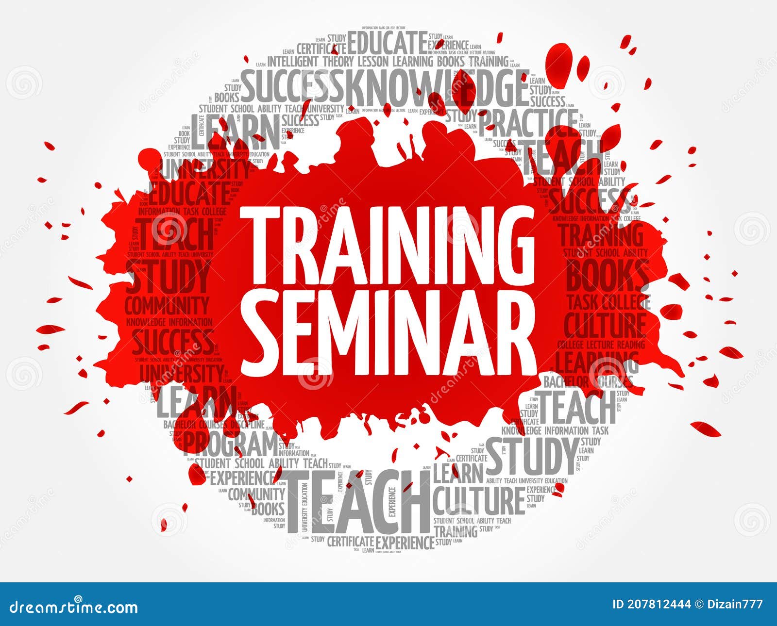 Training Seminar Word Cloud Stock Illustration - Illustration of ...